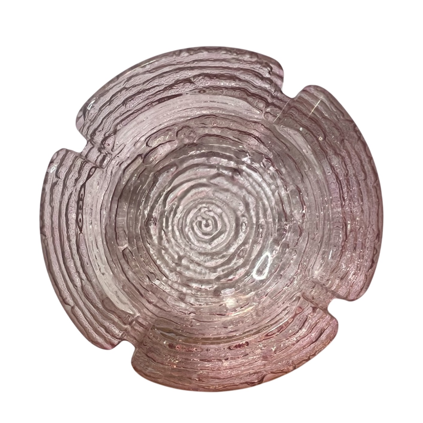 Vintage Pink Soreno Glass Ashtray