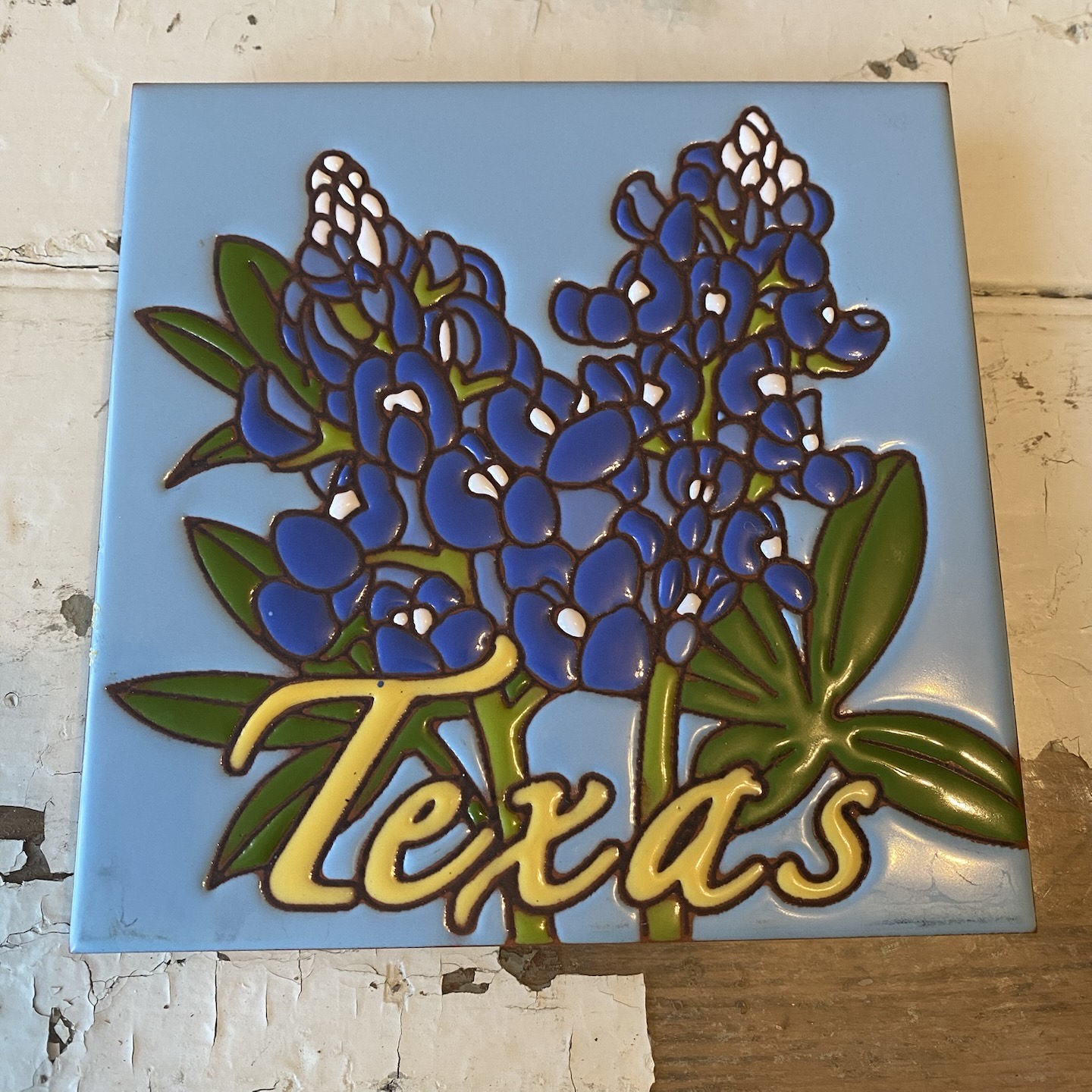 6x6 Tile Blue Bonnets Texas Trivet