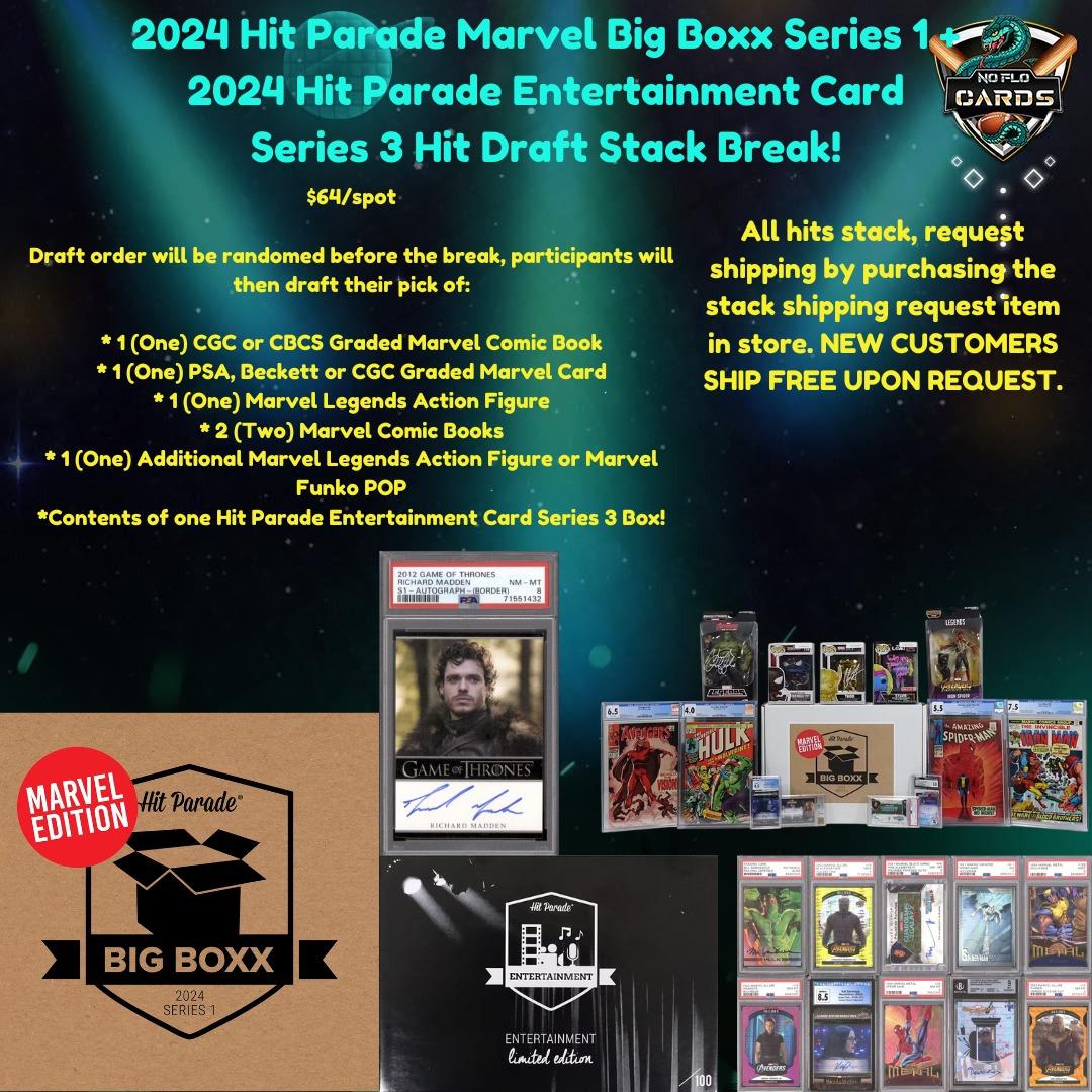 2024 Hit Parade Big Boxx Series 1 Marvel + Entertainment Card Hit Draft Stack Rip #2