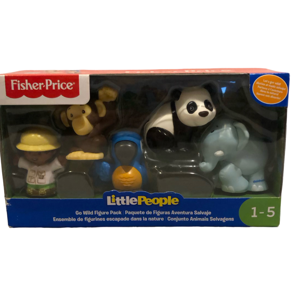 2019 Fisher Price Little People "Go Wild" Figure Pack 1-5 NIB