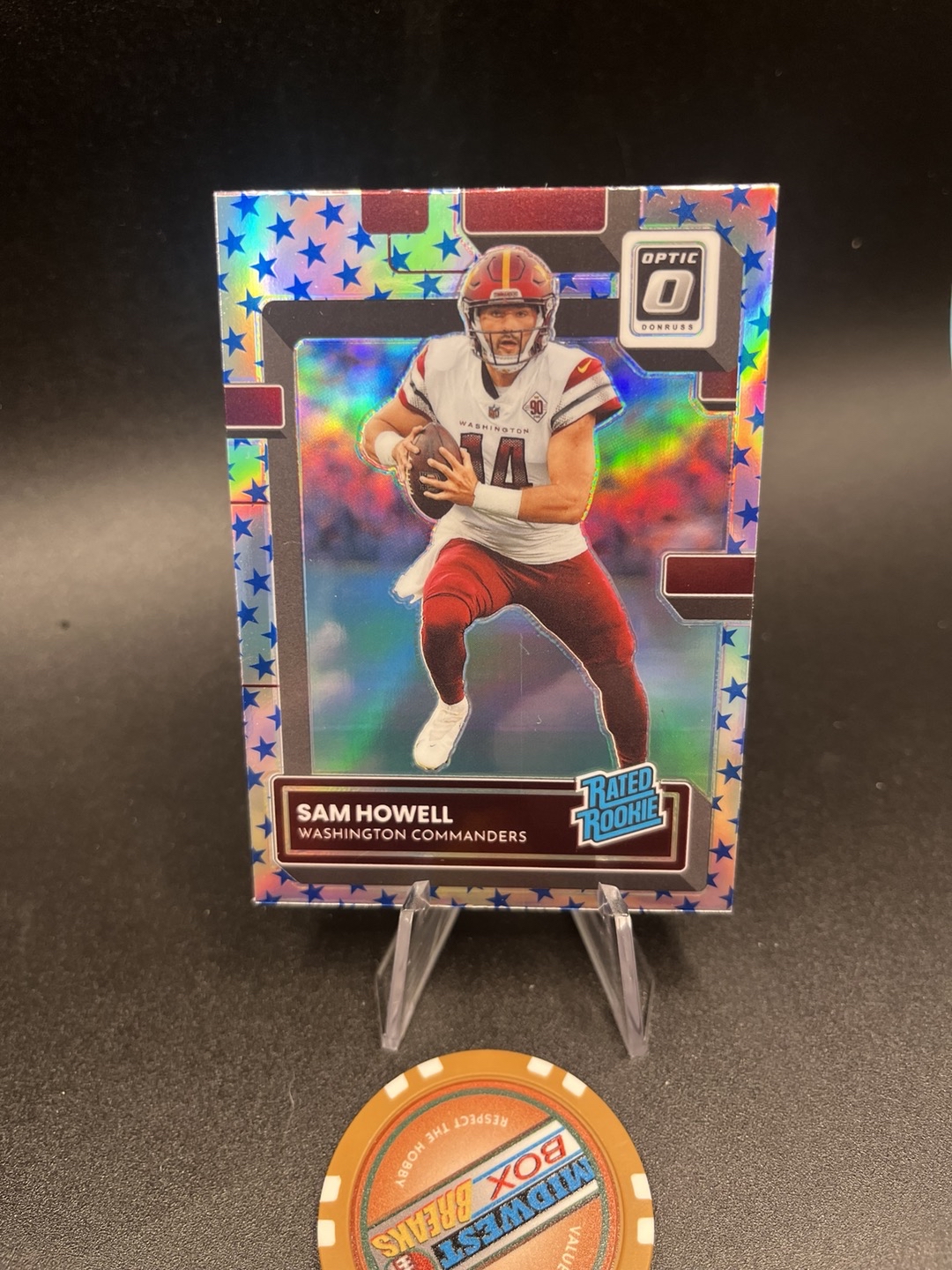 Sam Howell Stars SP Rated Rookie Football Card 2022 Optic Seattle Seahawks