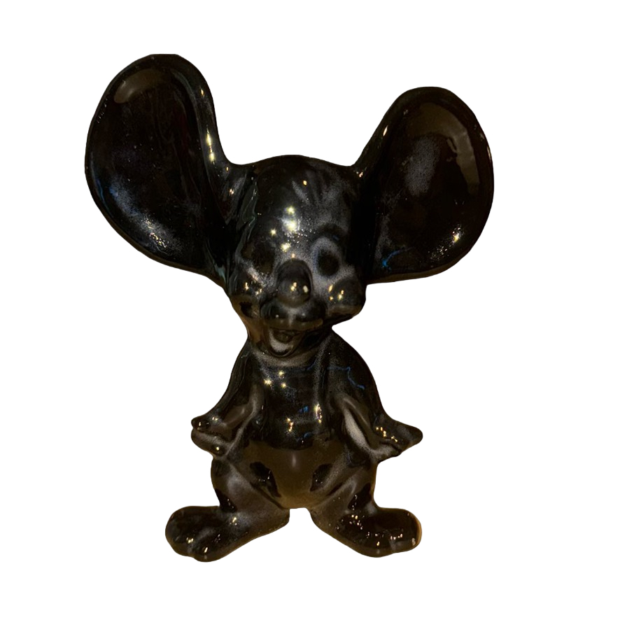 Vintage Big Ears Mouse Figurine, 5.5”