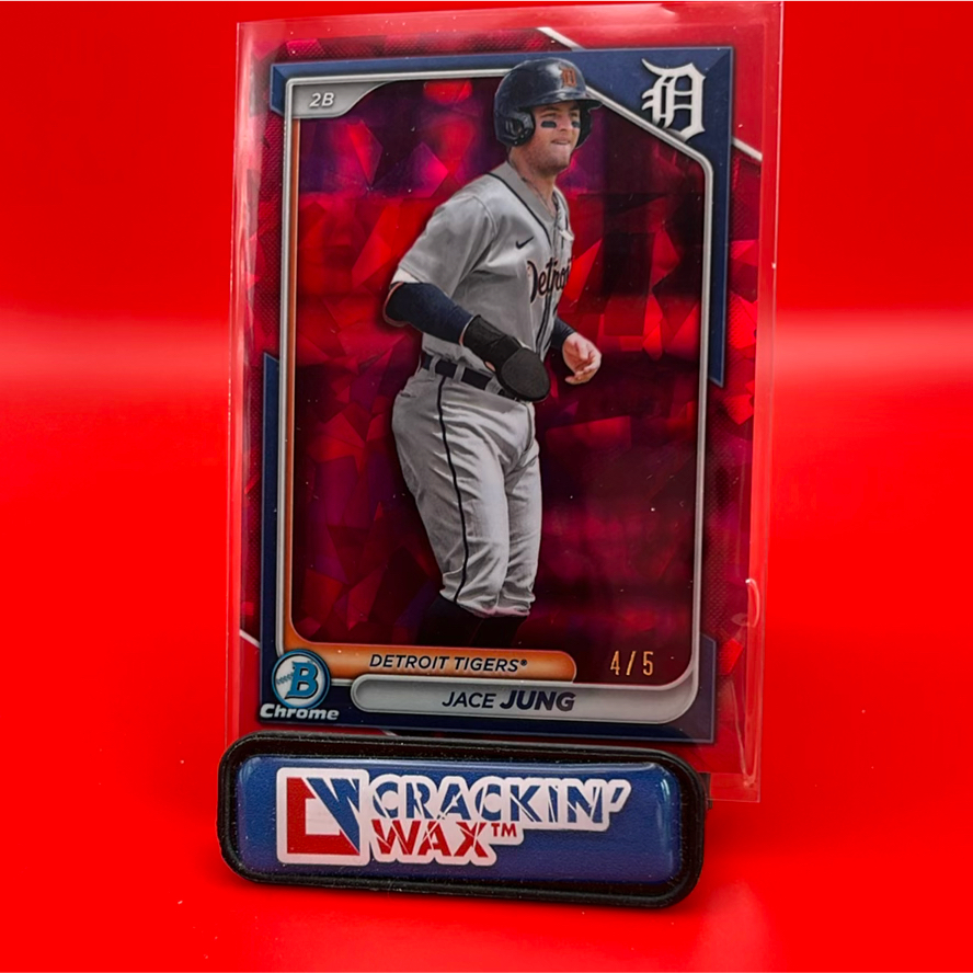 Jace Jung 2024 Bowman Sapphire Edition Red Parallel 4/5 BCP-5 Detroit ...