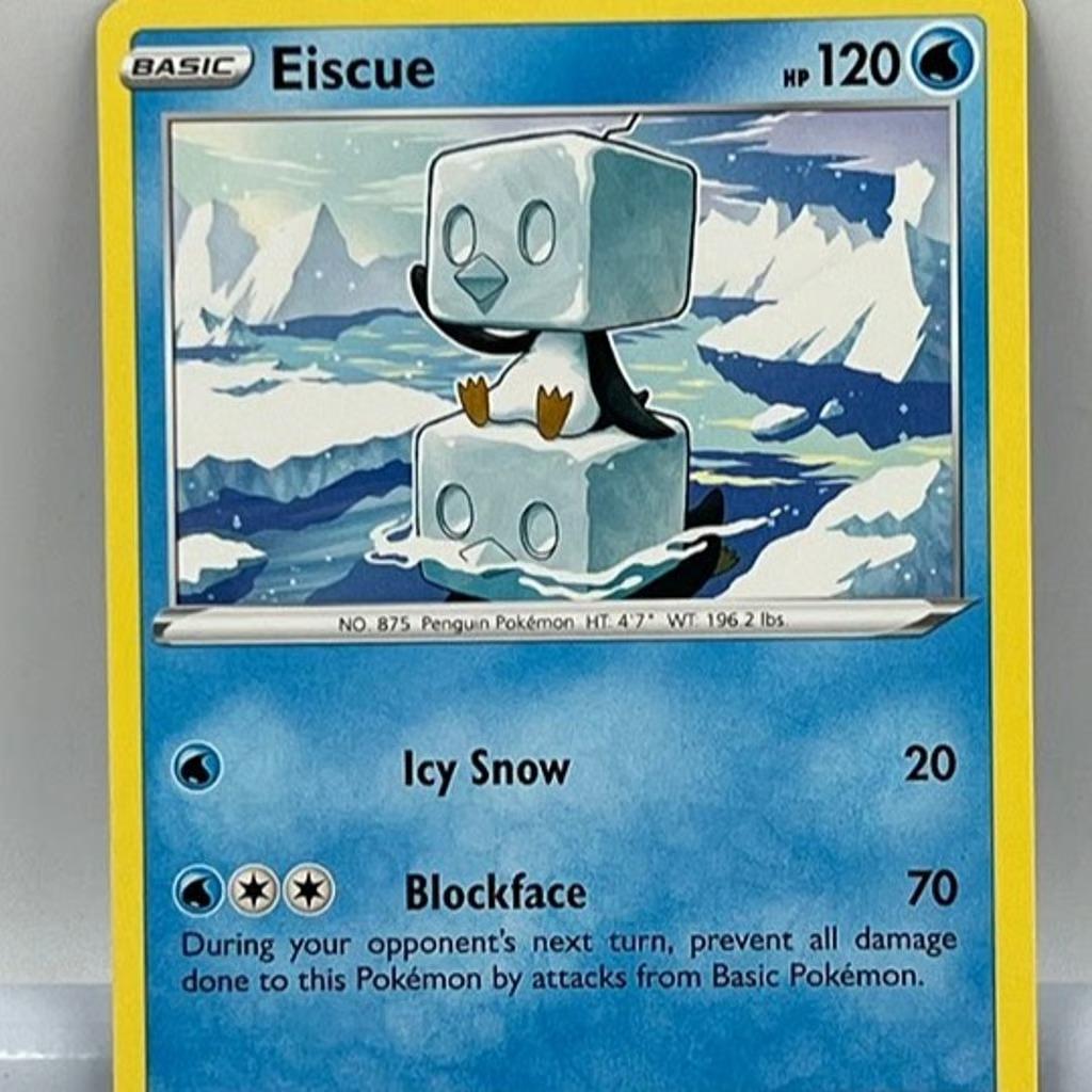 2021 Pokemon Collector Trading Card Basic Eiscue 120 HP 047/203