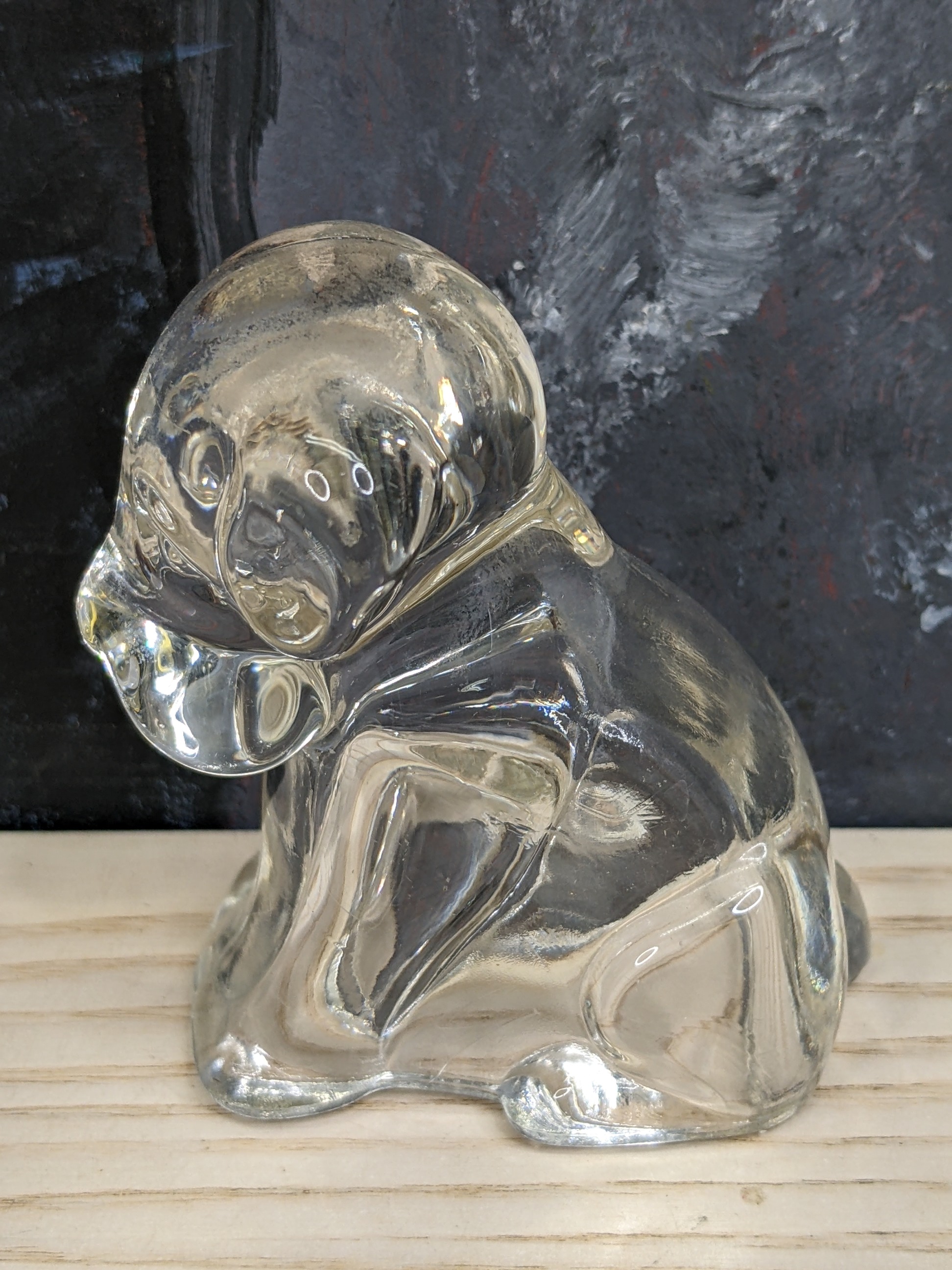 Federal Glass Dog Candy Container Mopey Dog Vintage 1940's Collectible ...