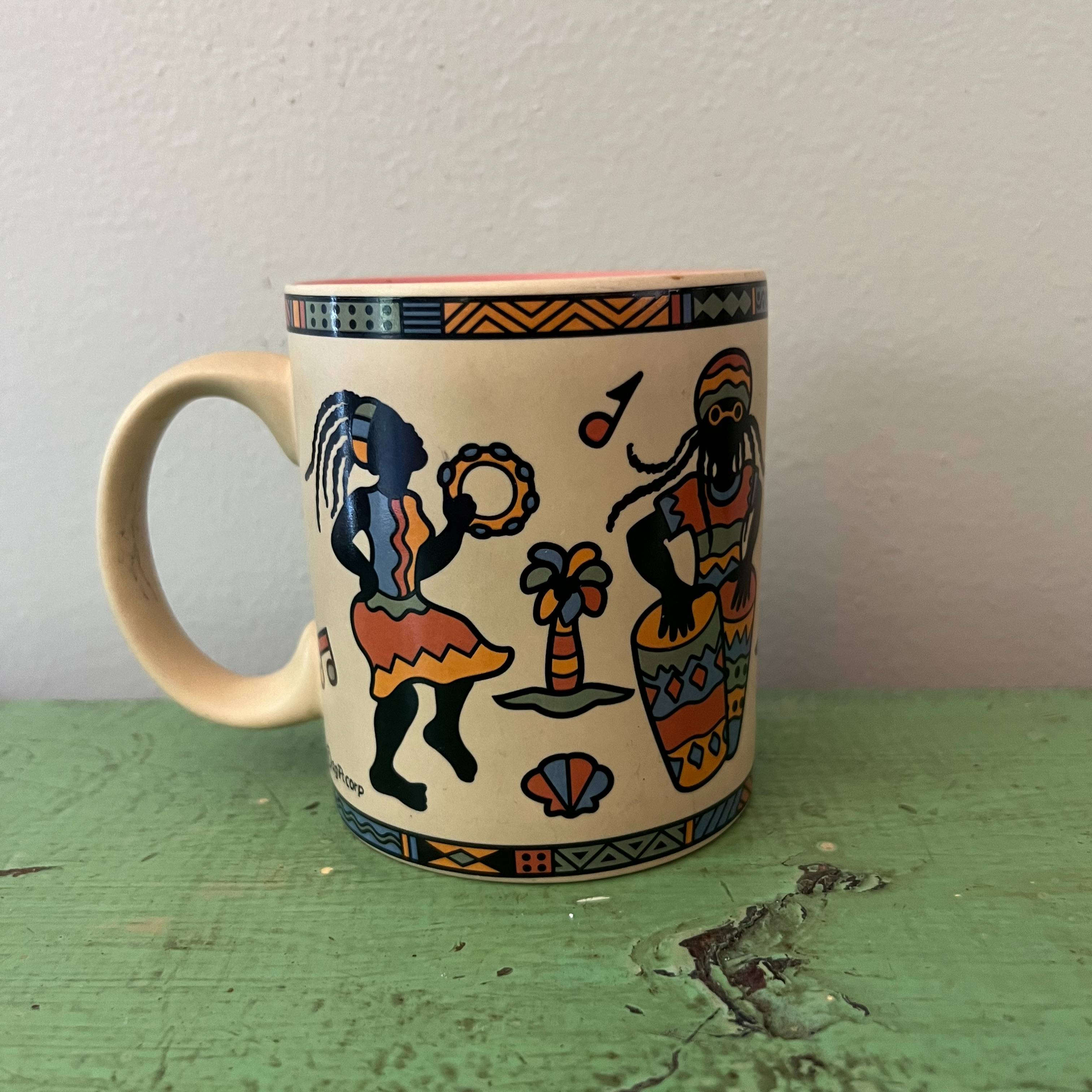 Vintage San Pedro Belize Souvenir Mug. Ceramic Coffee Cup. Jamaican ...