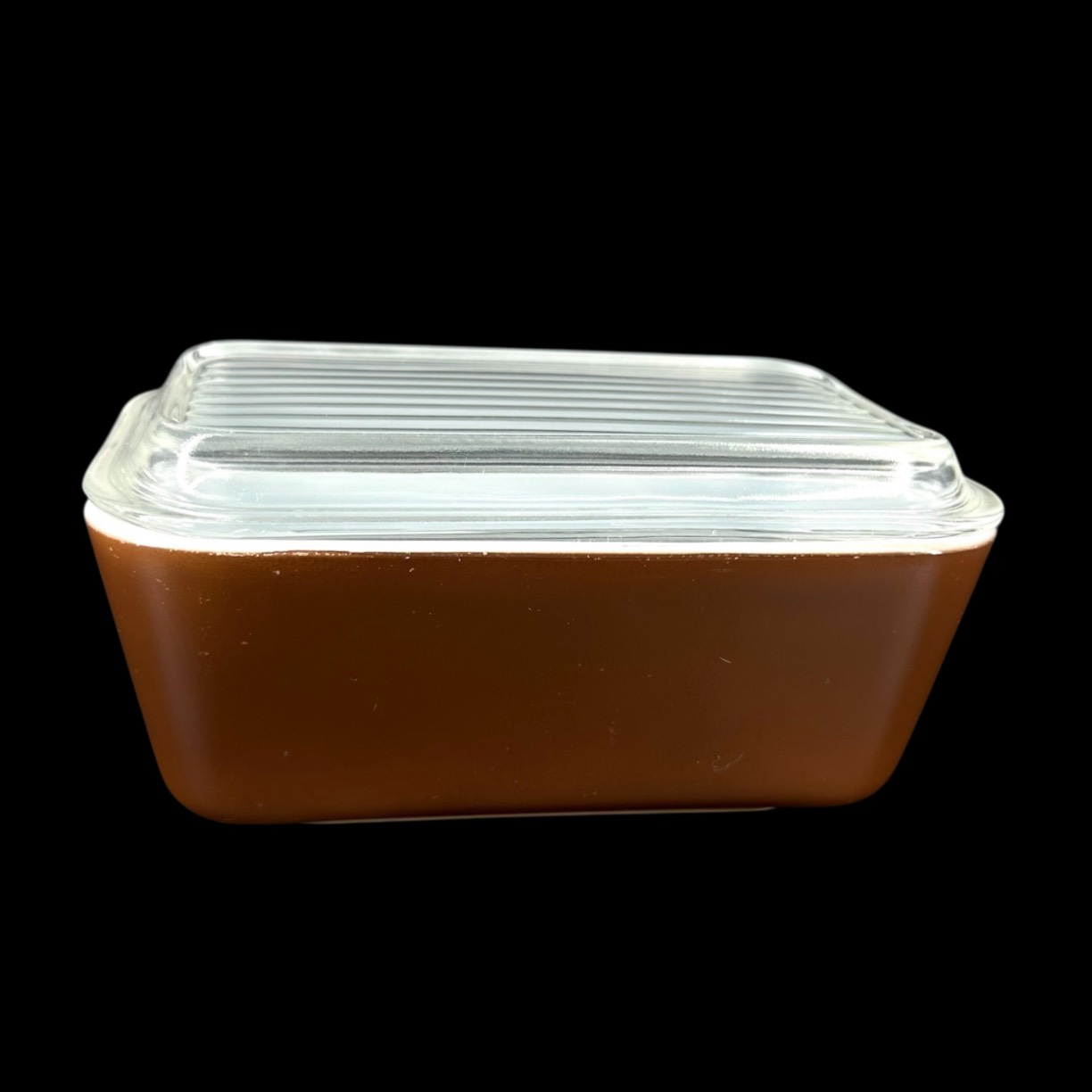 Vintage Pyrex Brown 1.5 PT Refrigerator Dish
