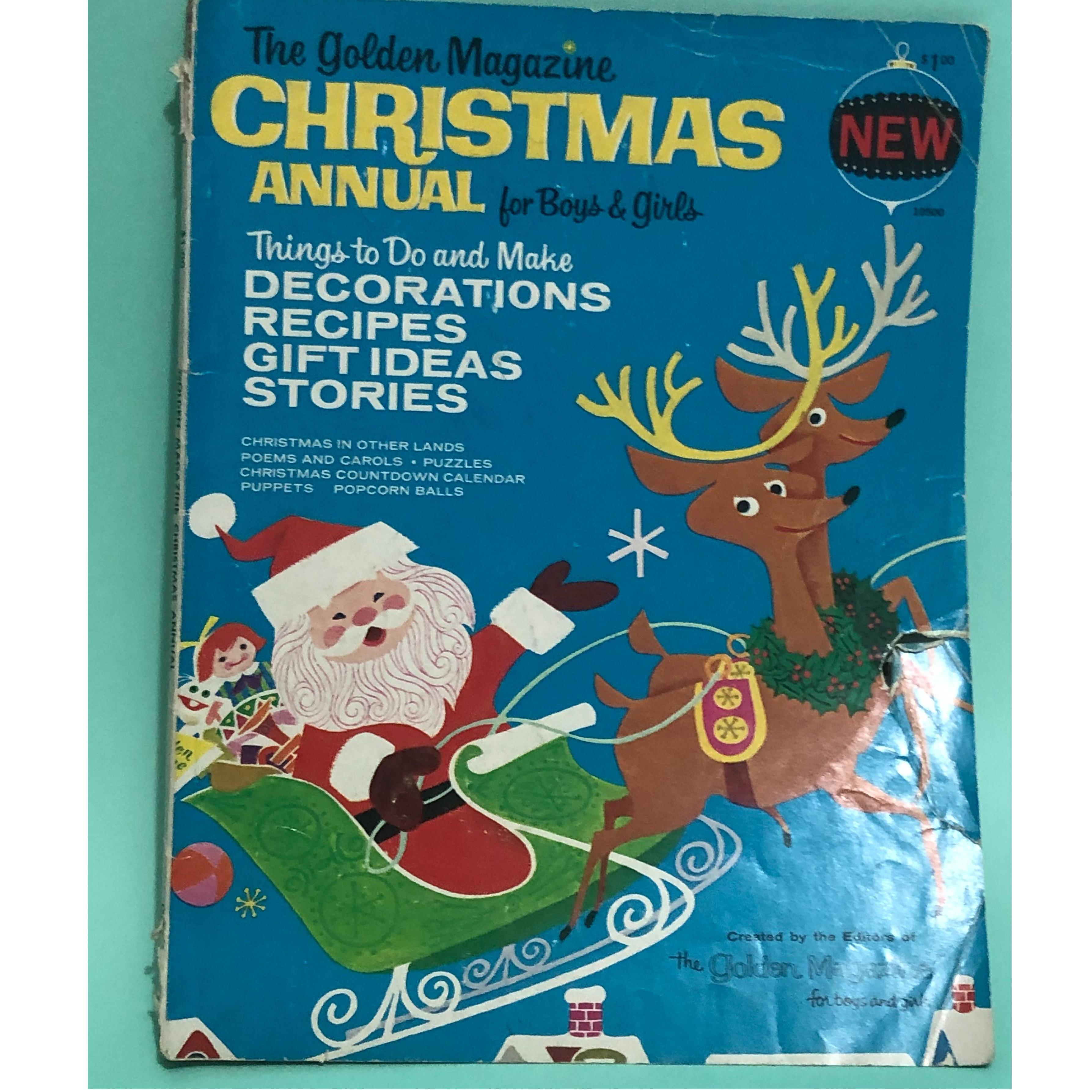 Vintage Golden Magazine Christmas Annual Paperback