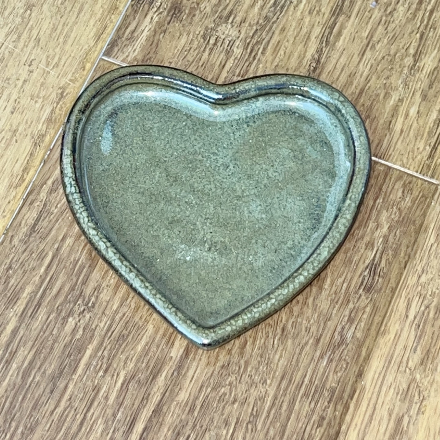 Redware Pottery Heart Dish