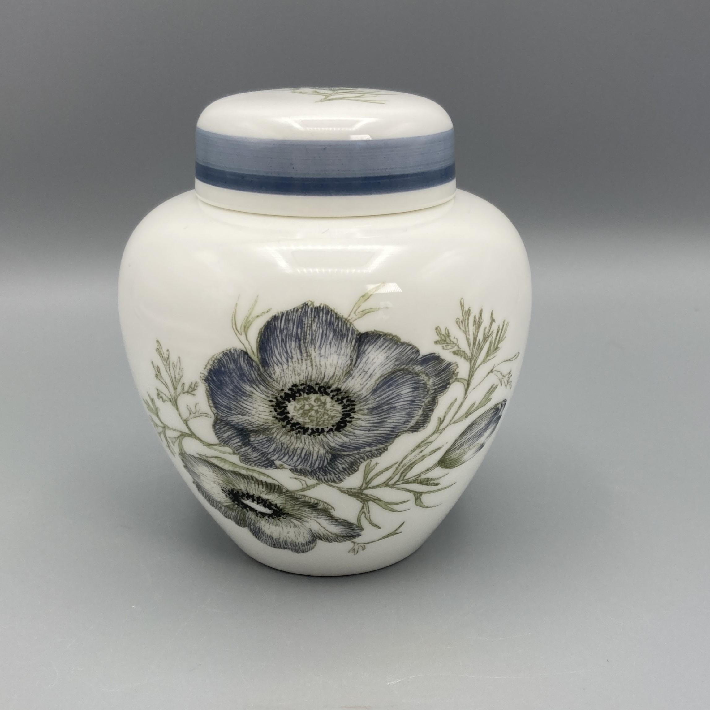 Wedgwood Ginger Jar - Susie Cooper Design Glen Mist Pattern - Blue ...
