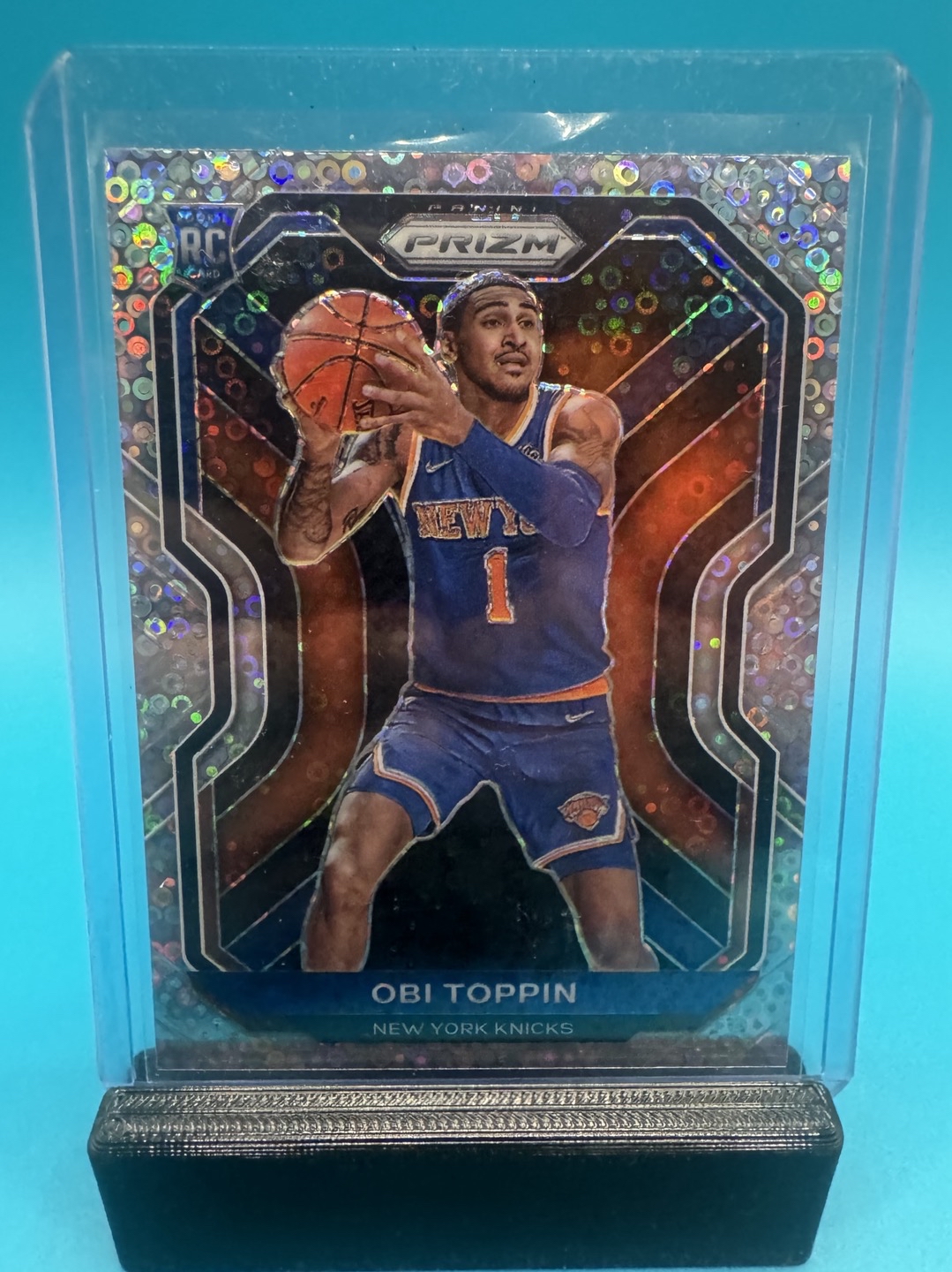 Obi Toppin Variation Silver Disco Prizm RC Indiana Pacers
