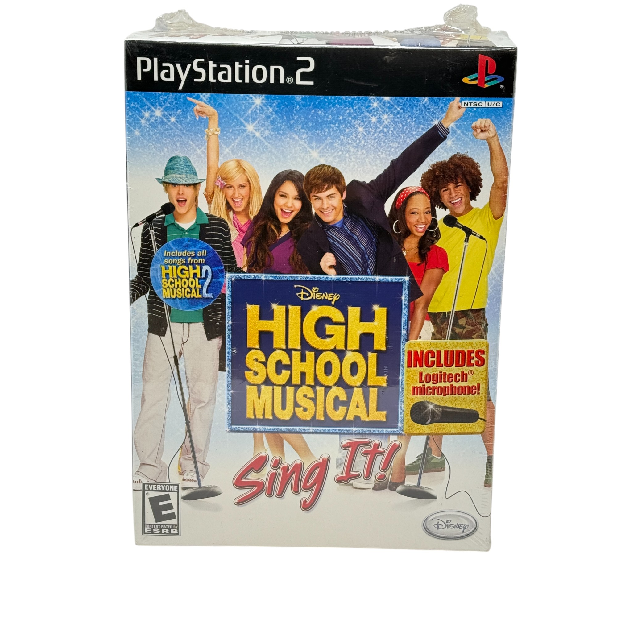 #01 New Sealed High School Musical Sing It PS2 With Logitech Microphone ...