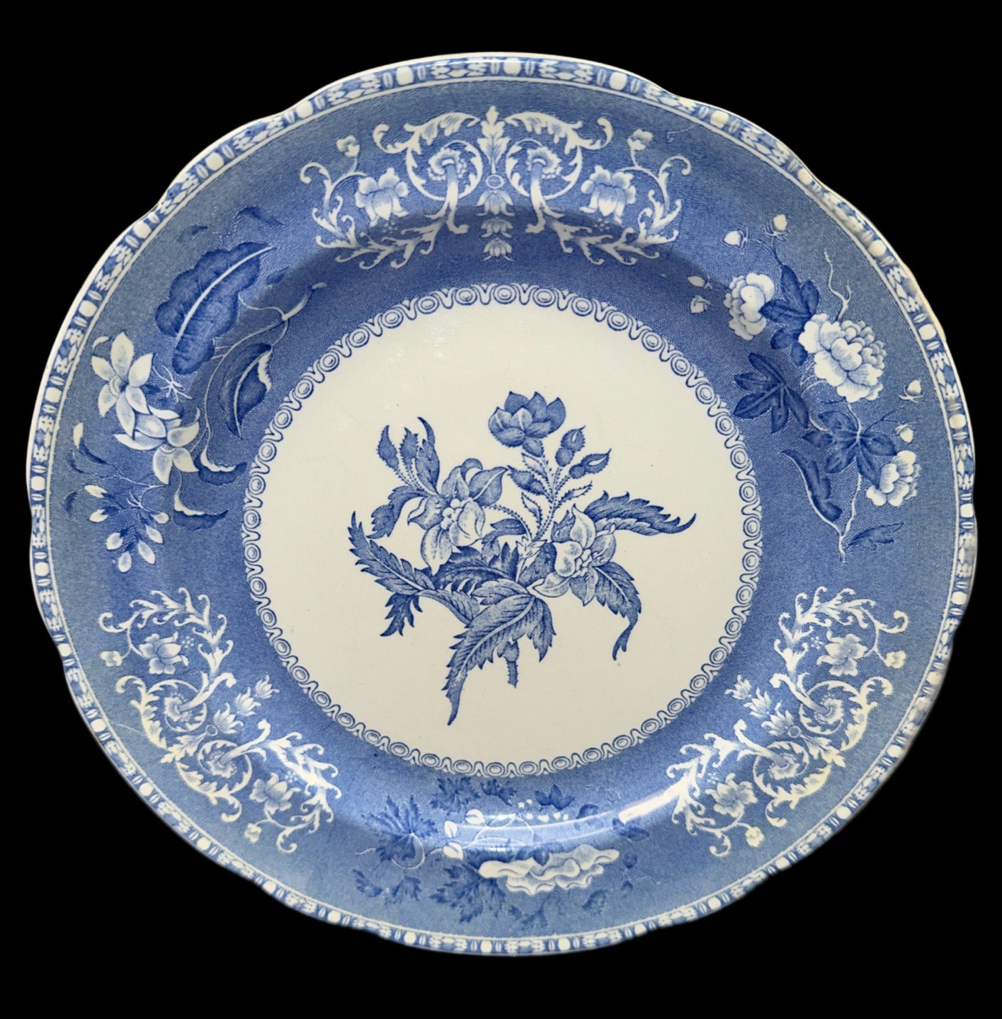 Spode Camilla Blue Scalloped Earthenware Plate ONE PLATE England