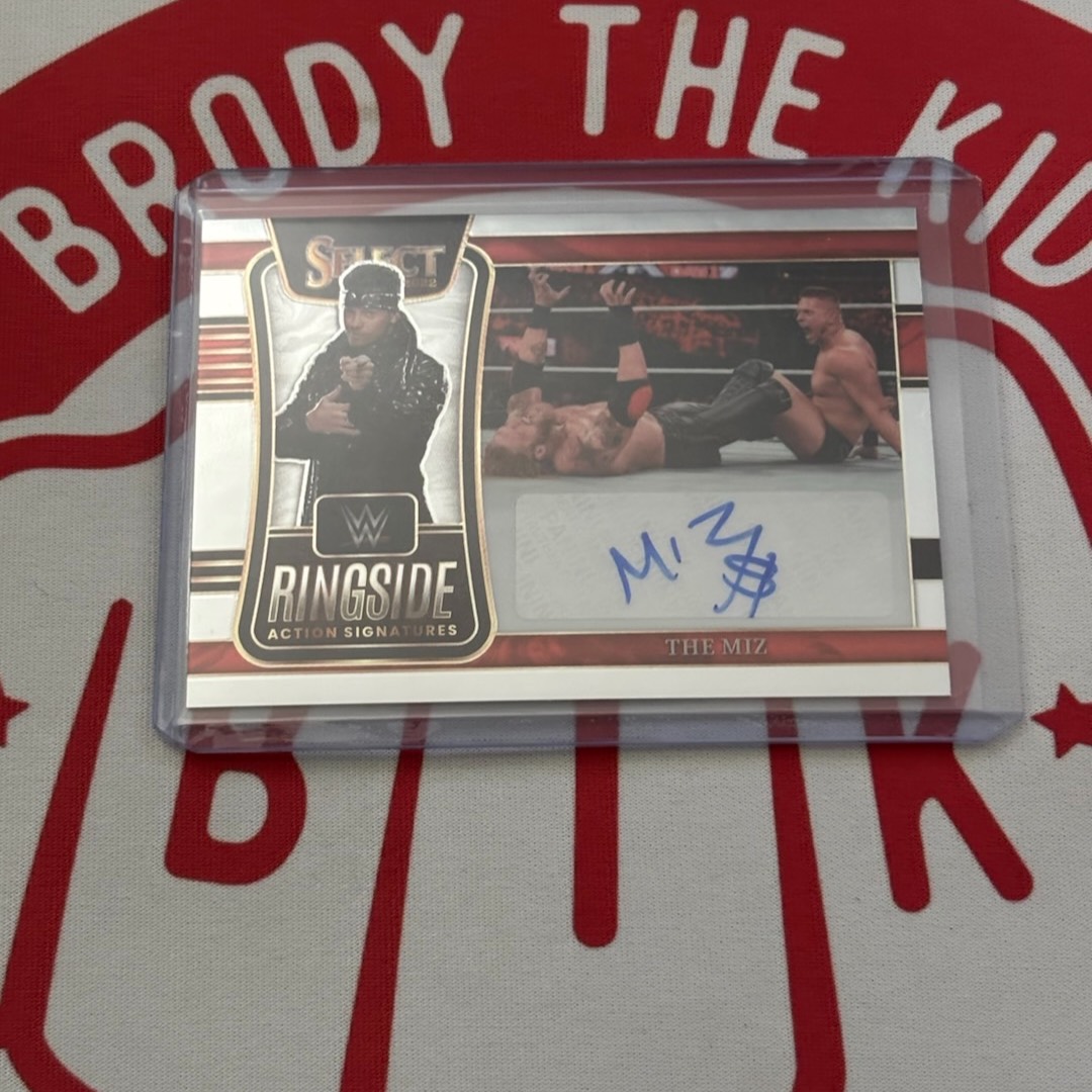 2022 Select WWE Ringside Action Signatures The Miz