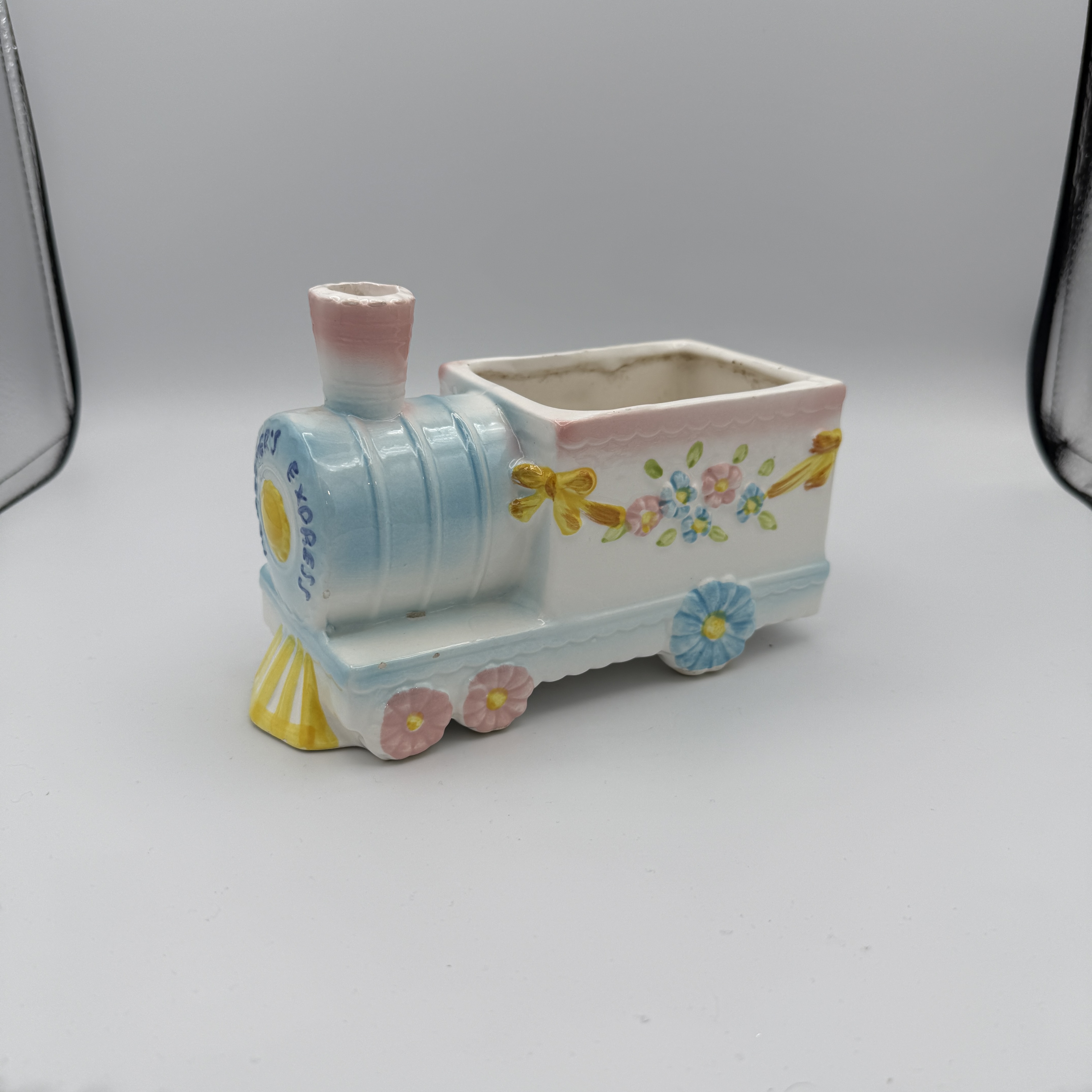 Napco Ceramic Train Nursery Planter