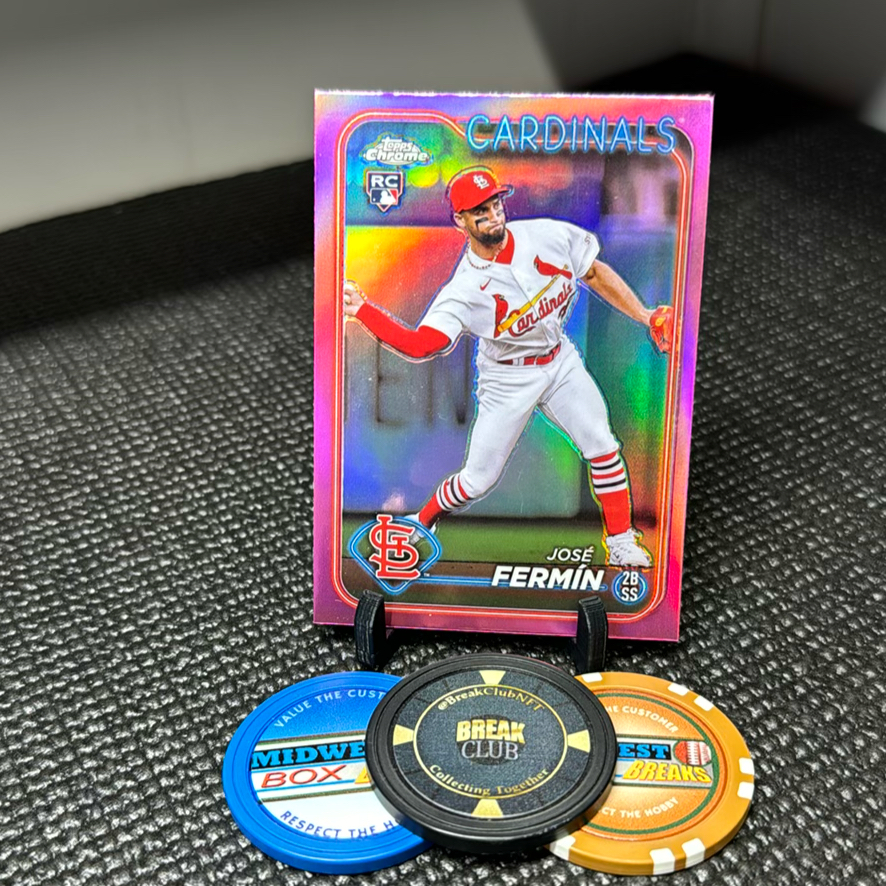 2024 Jose Fermin Rc Pink St. Louis Cardinals