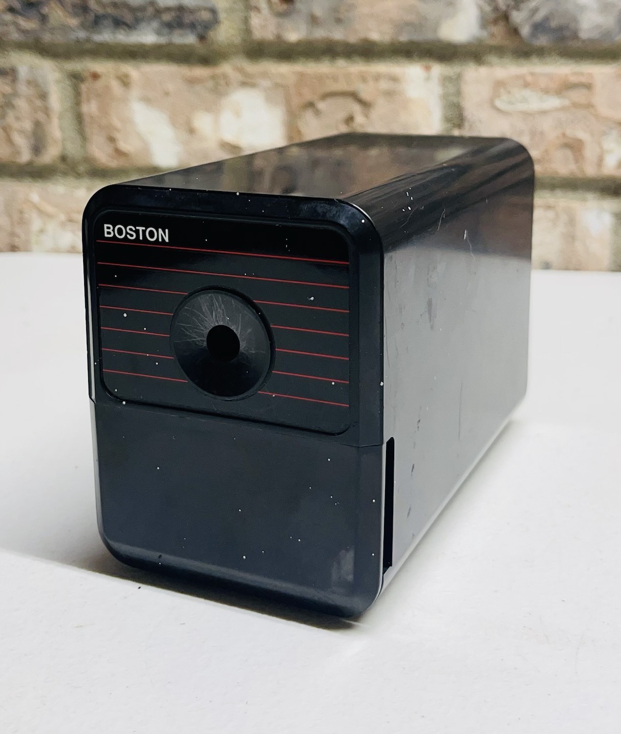Vintage Boston Model 18 Electric Pencil Sharpener Black W/Red Stripes ...