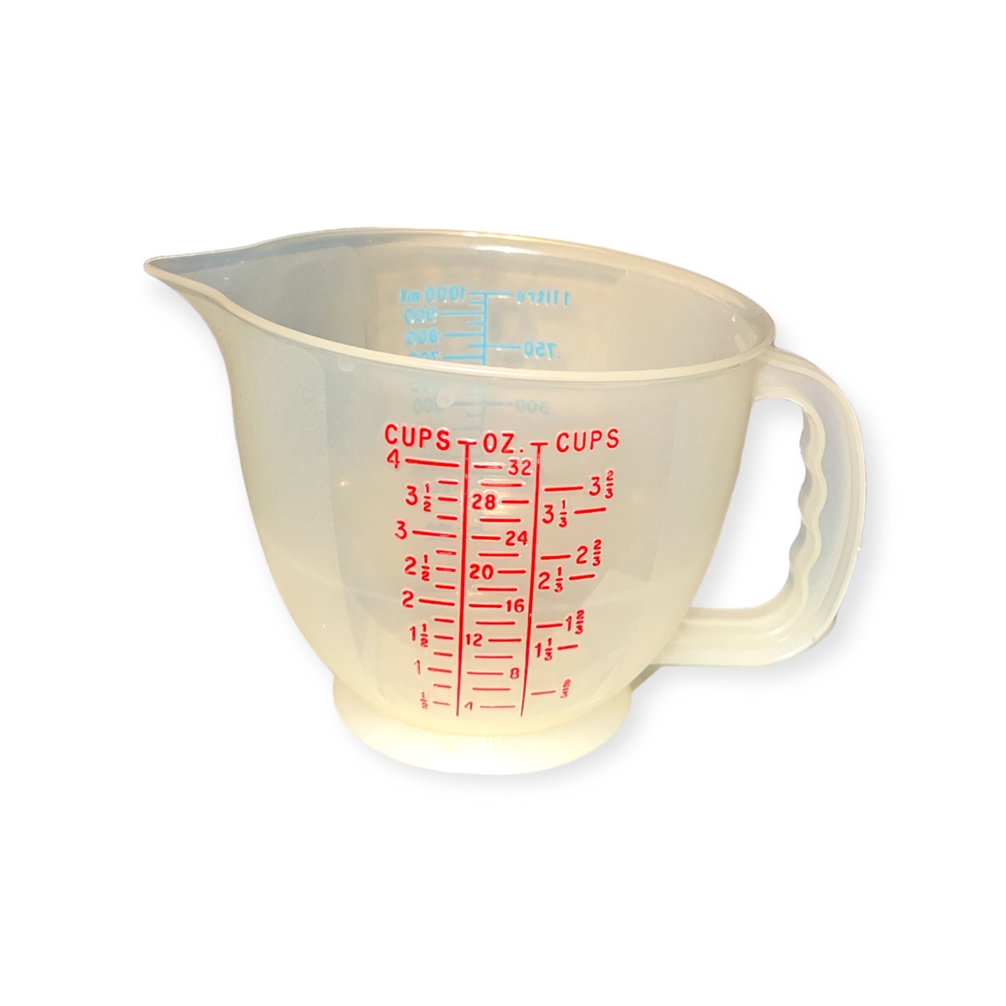 Vintage 1977 Tupperware 4 Cup 1 Liter Measuring Pitcher 1288-4 Red ...