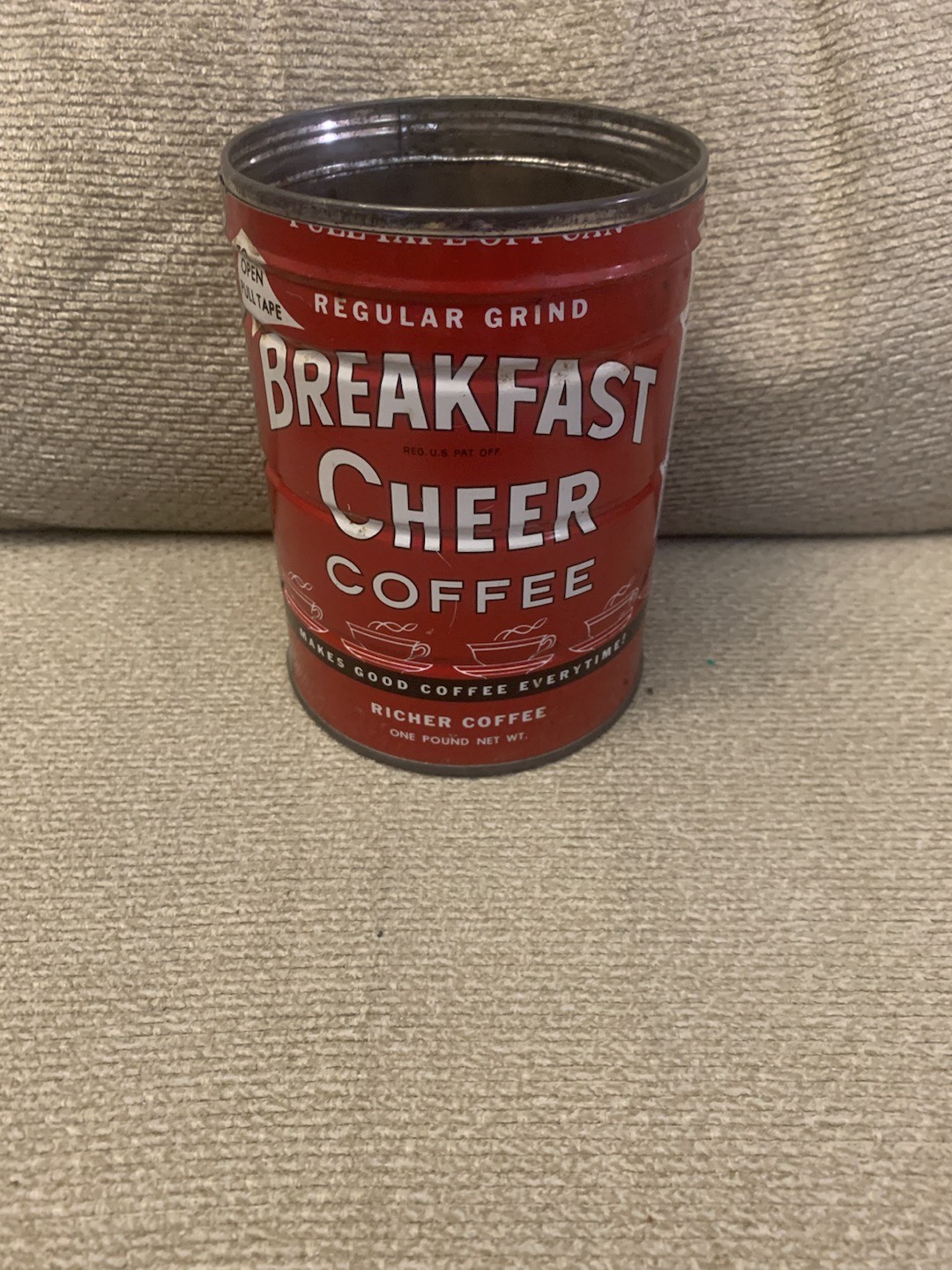 Breakfast Cheer Coffee Can