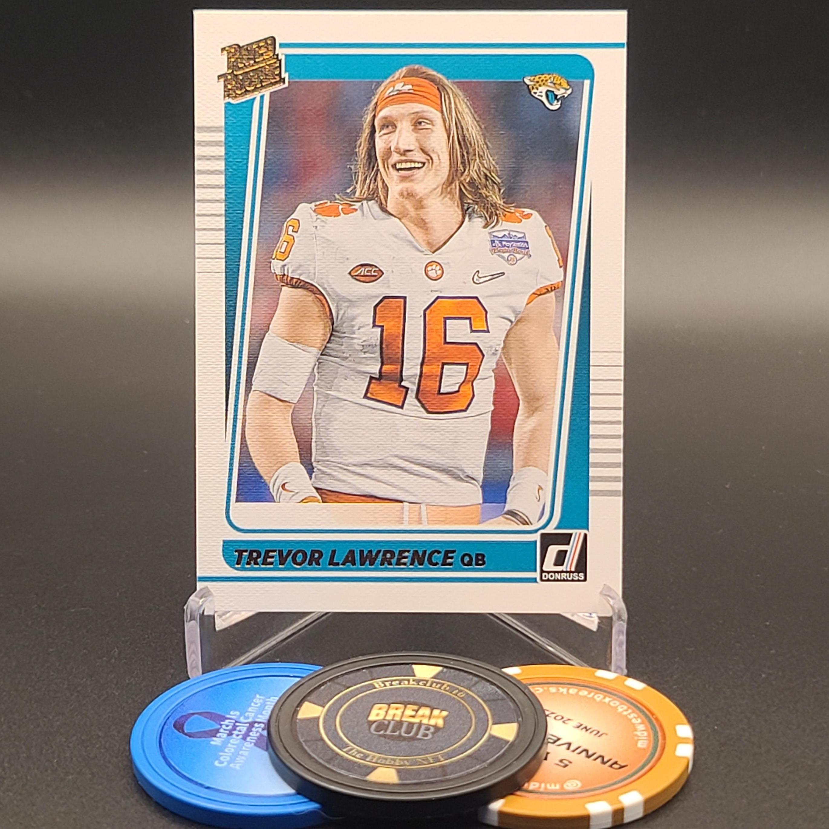 Trevor Lawrence Rookie 2021 Panini Donruss Football Rated Rookie ...