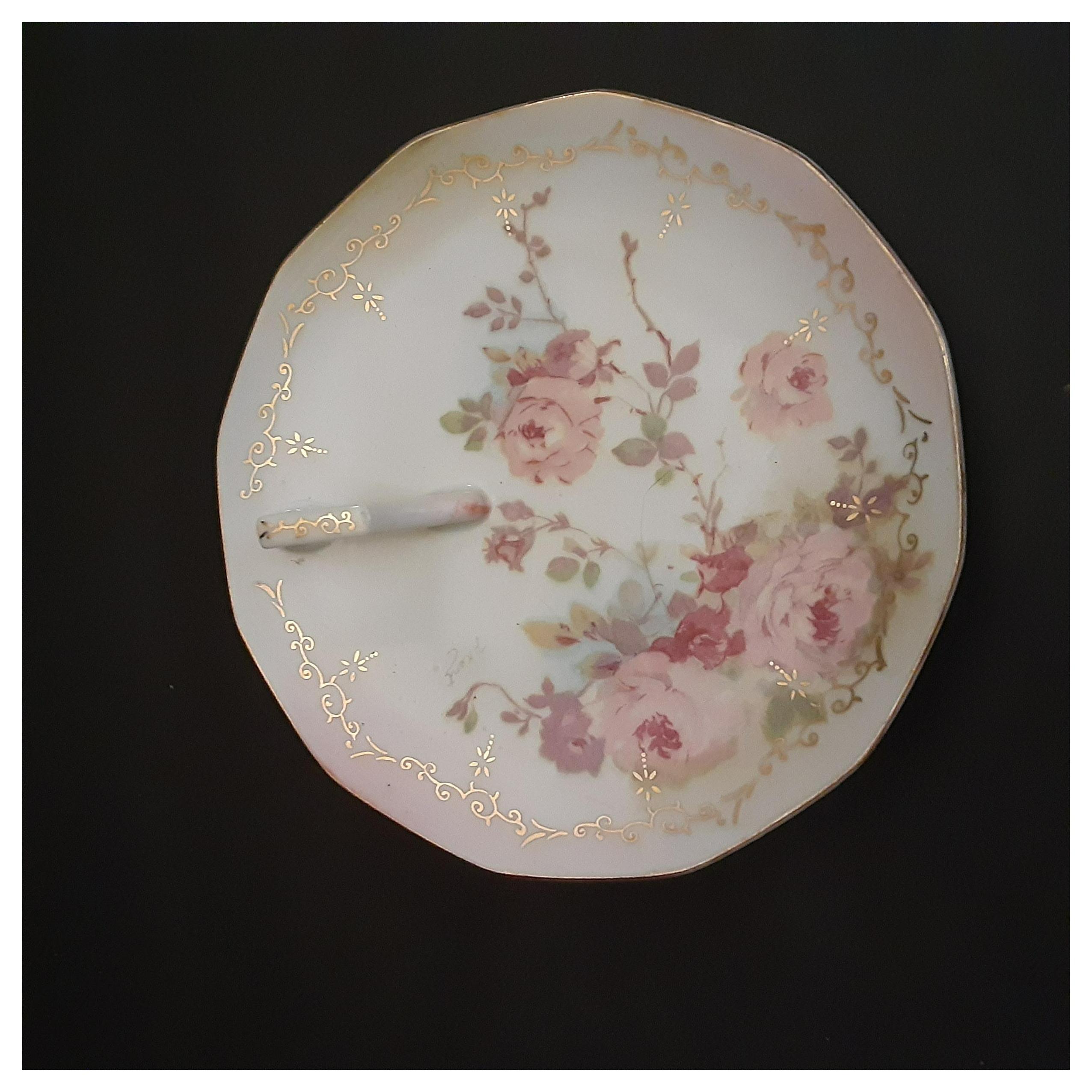 Royal Crown "Chantilly Rose" Pattern Nappy/Lemon Plate, Made in England ...
