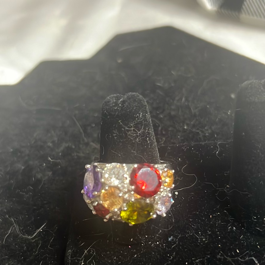 Designer Nataliya V Collister Chucky Silvertone Ring Size 10 With ...