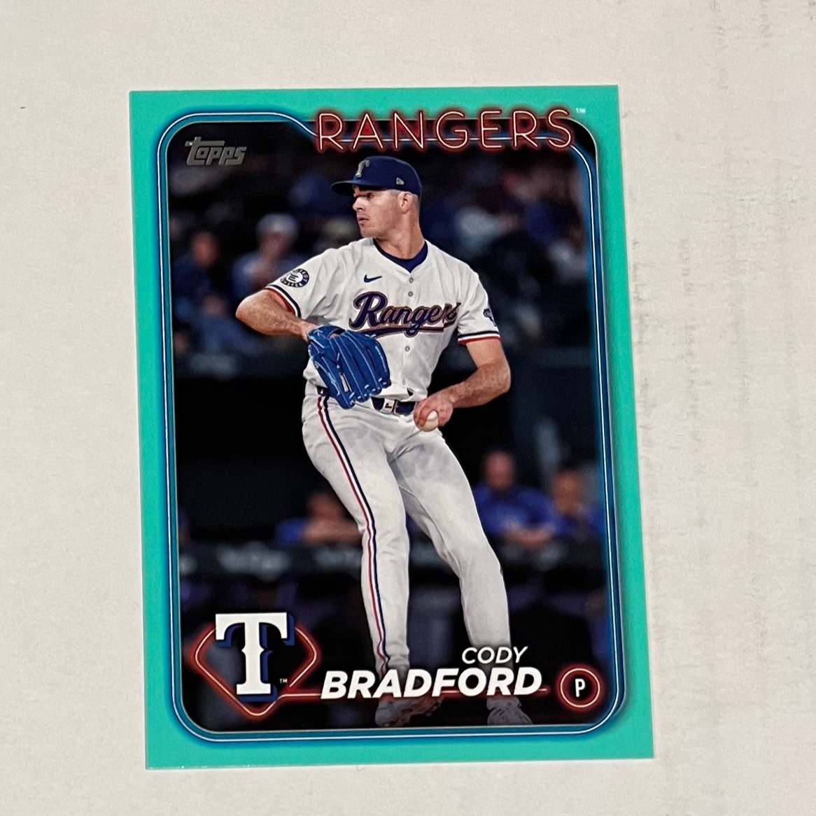 Cody Bradford Aqua Texas Rangers