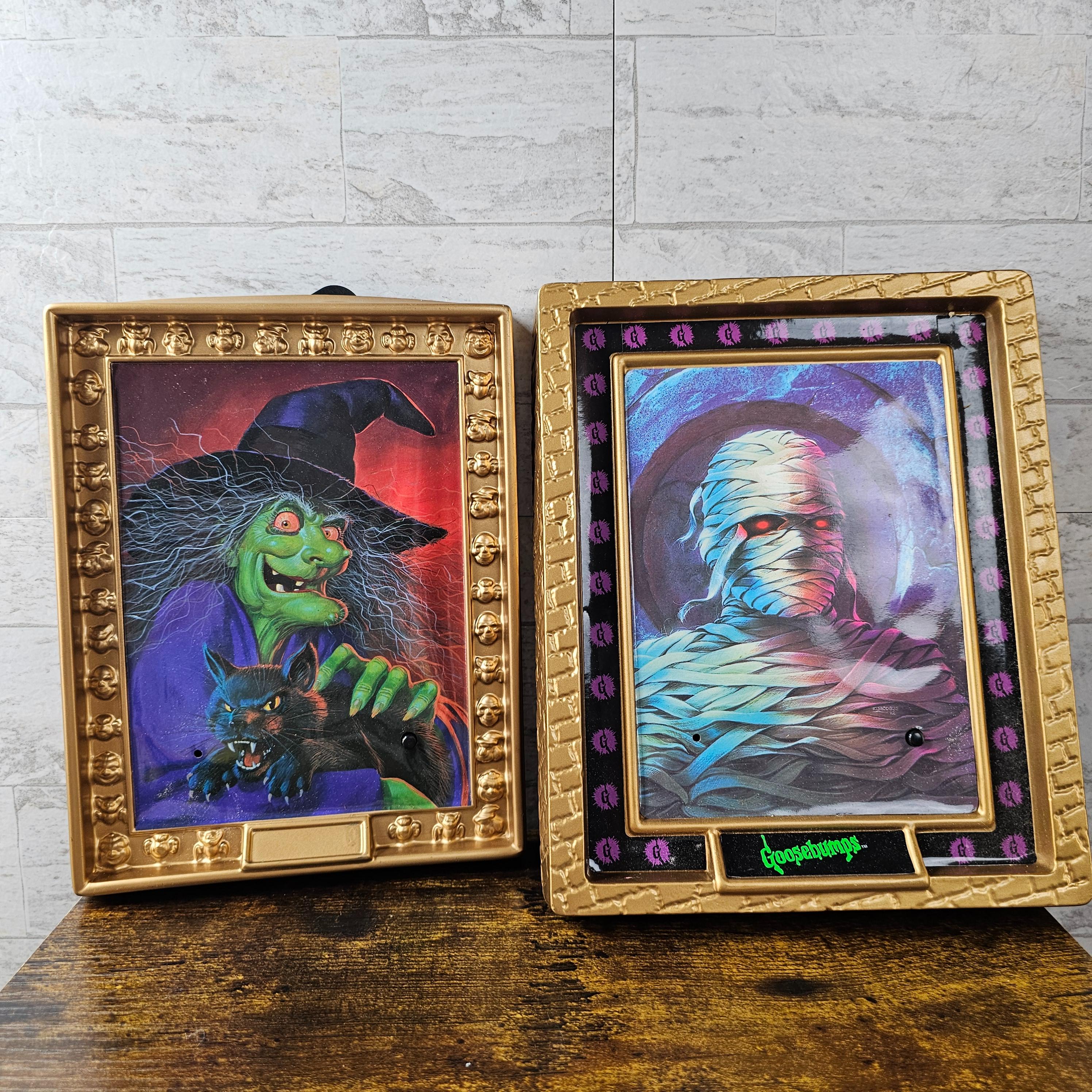 Vintage Goosebumps Motion Activated Sound and Lights Framed Art Mummy ...