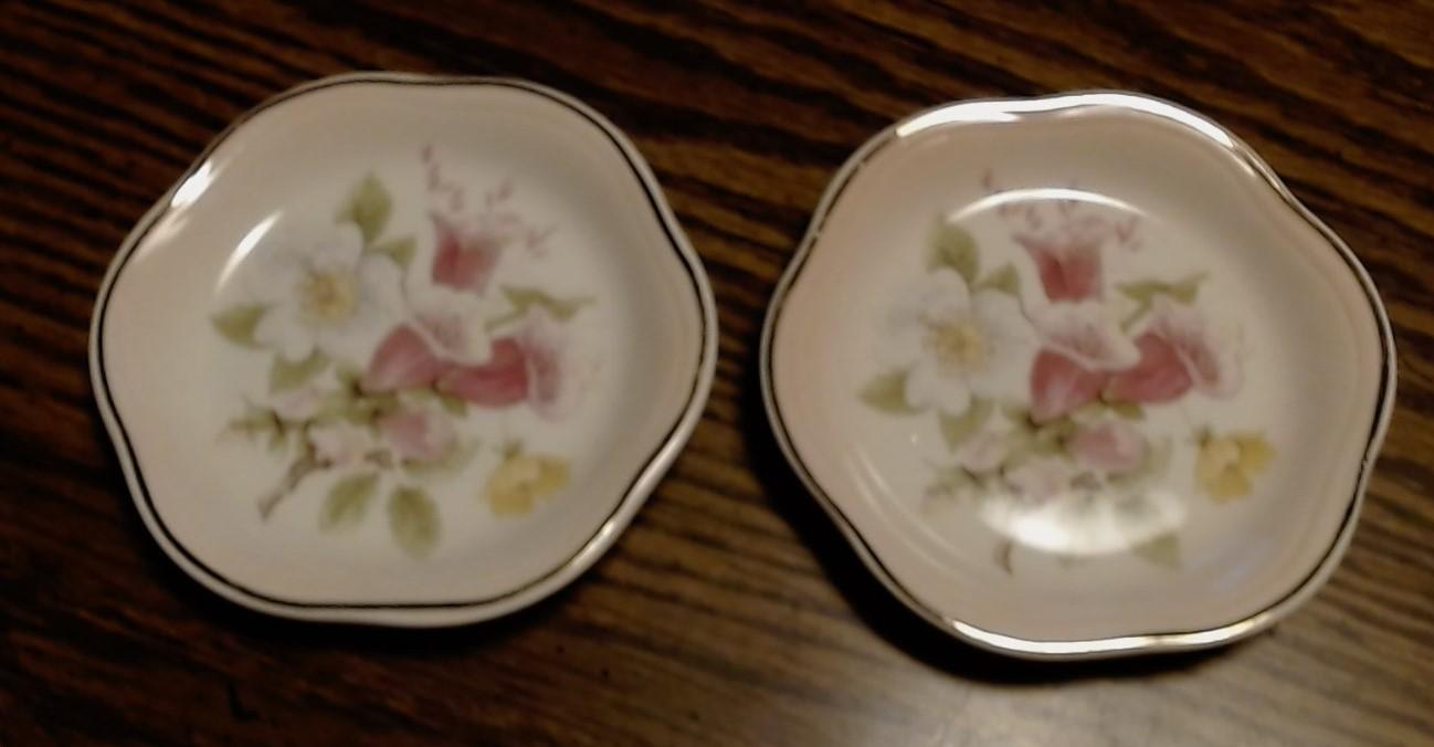 Royal Worcester SPODE Palissy Pattern Made in England pair of Butter ...