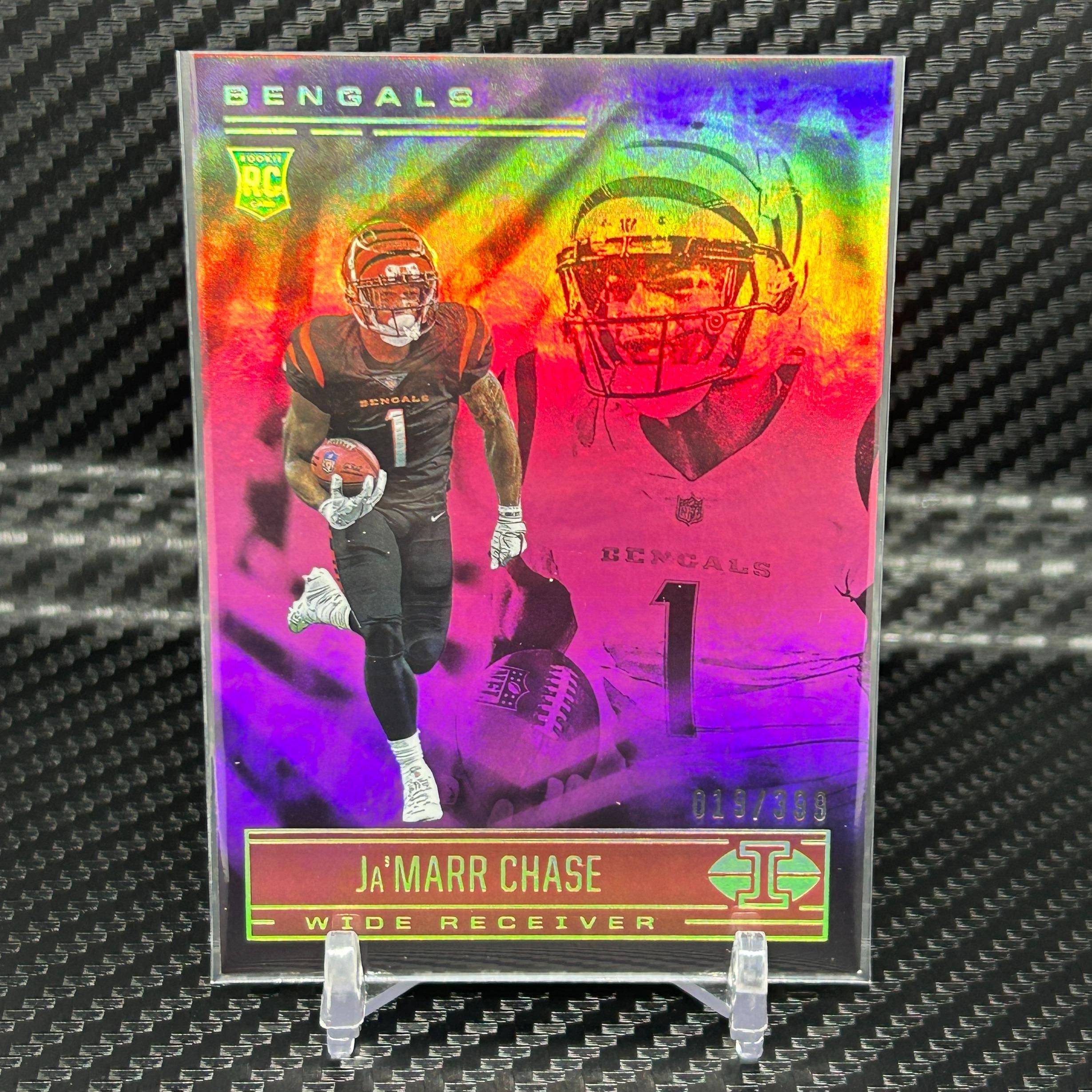 2021 Illusions Trophy Collection Pink /399 Ja'Marr Chase Cincinnati Bengals