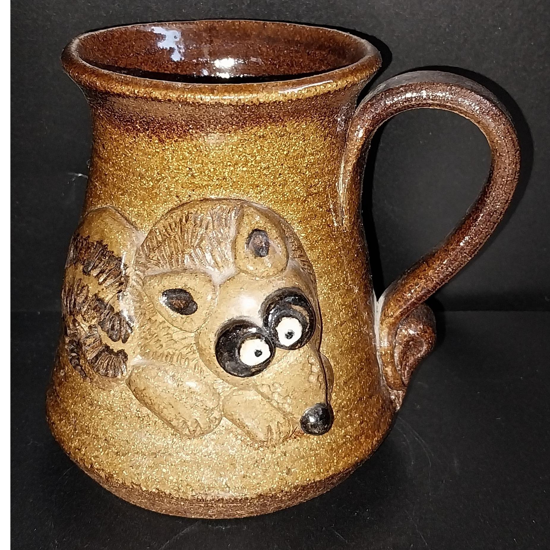 Vintage David Lytle 1977 Funny Raccoon 3D Stoneware Pottery Mug, Signed ...