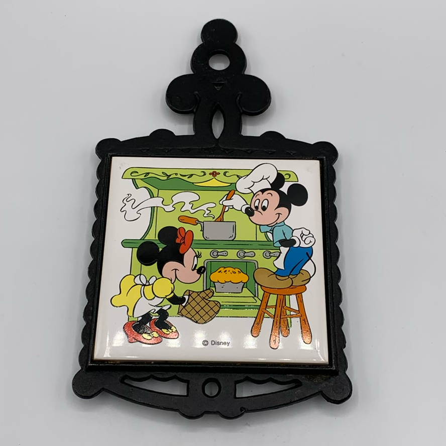 Mickey & Minnie Mouse Tile Trivet Japan