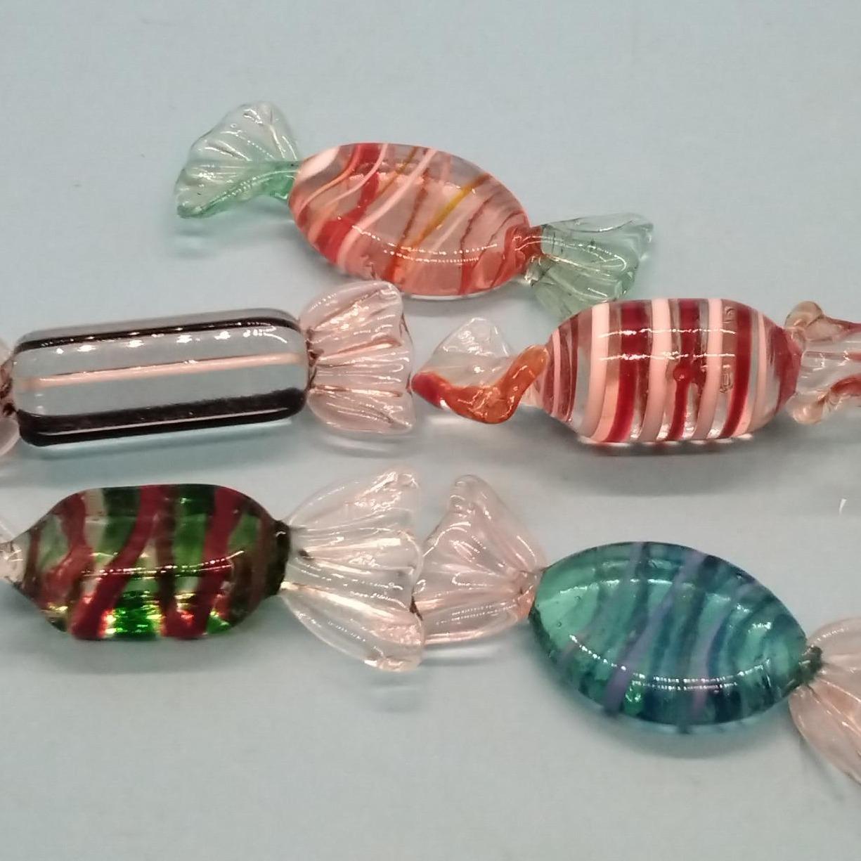 Handmade Vintage Italian Glass Candies.