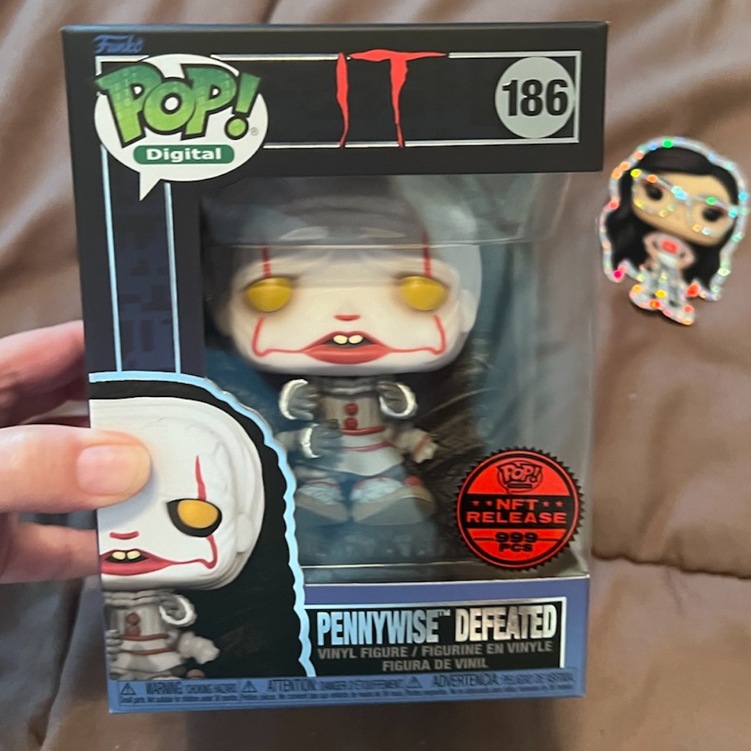 Funko Pop NFT Digital Pennywise (Defeated)Grail LE 999