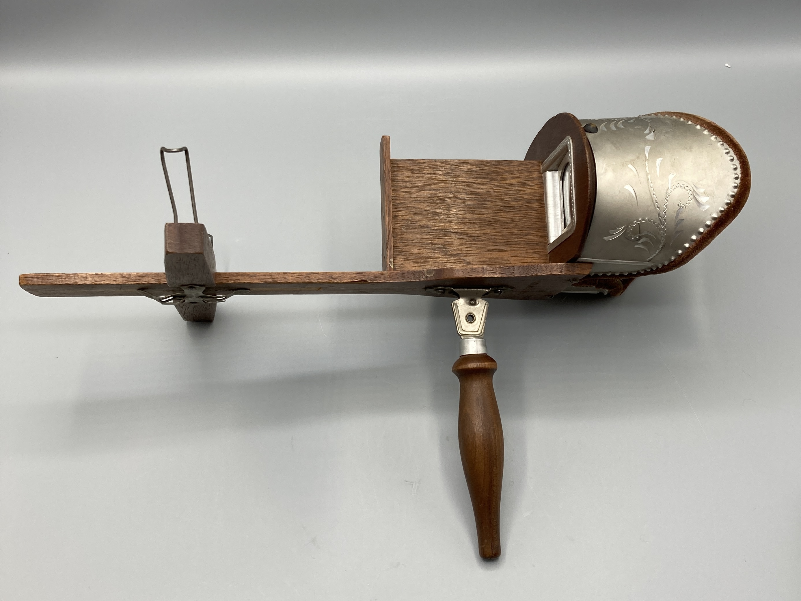 Vintage Monarch Stereoscope with Original Handle and Ornate Metal with ...