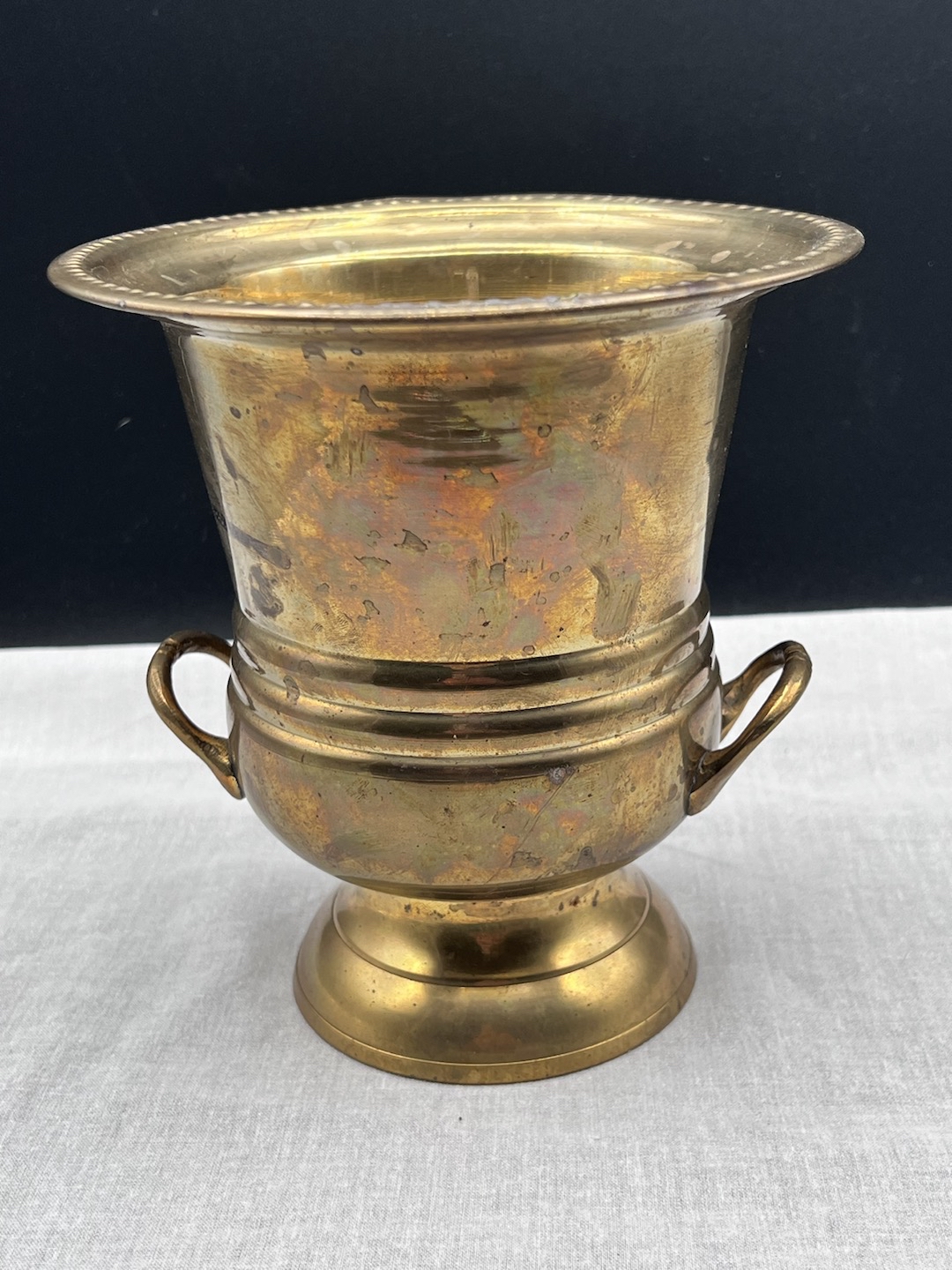 Vintage Solid Brass Urn/Champagne Bucket Made in India