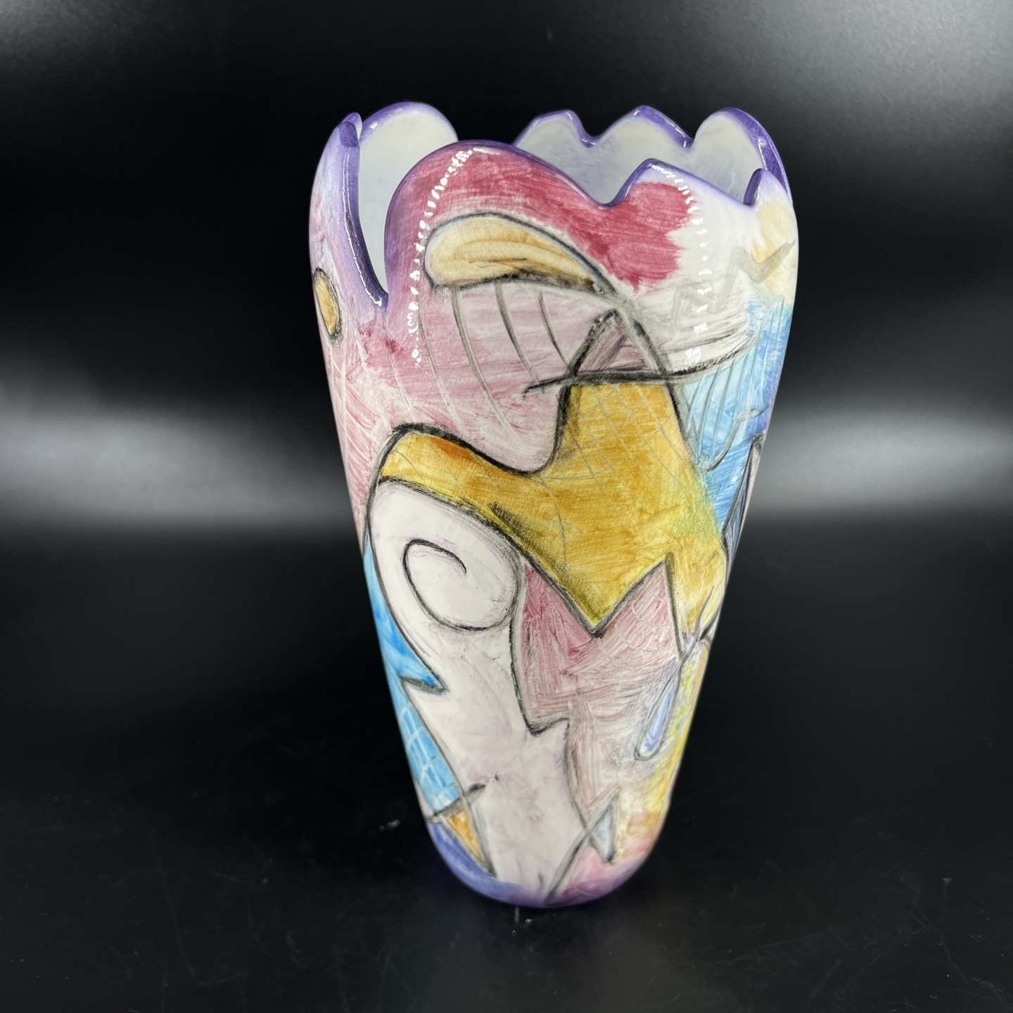 Harris-Ceis Studio Pottery Abstract Vase