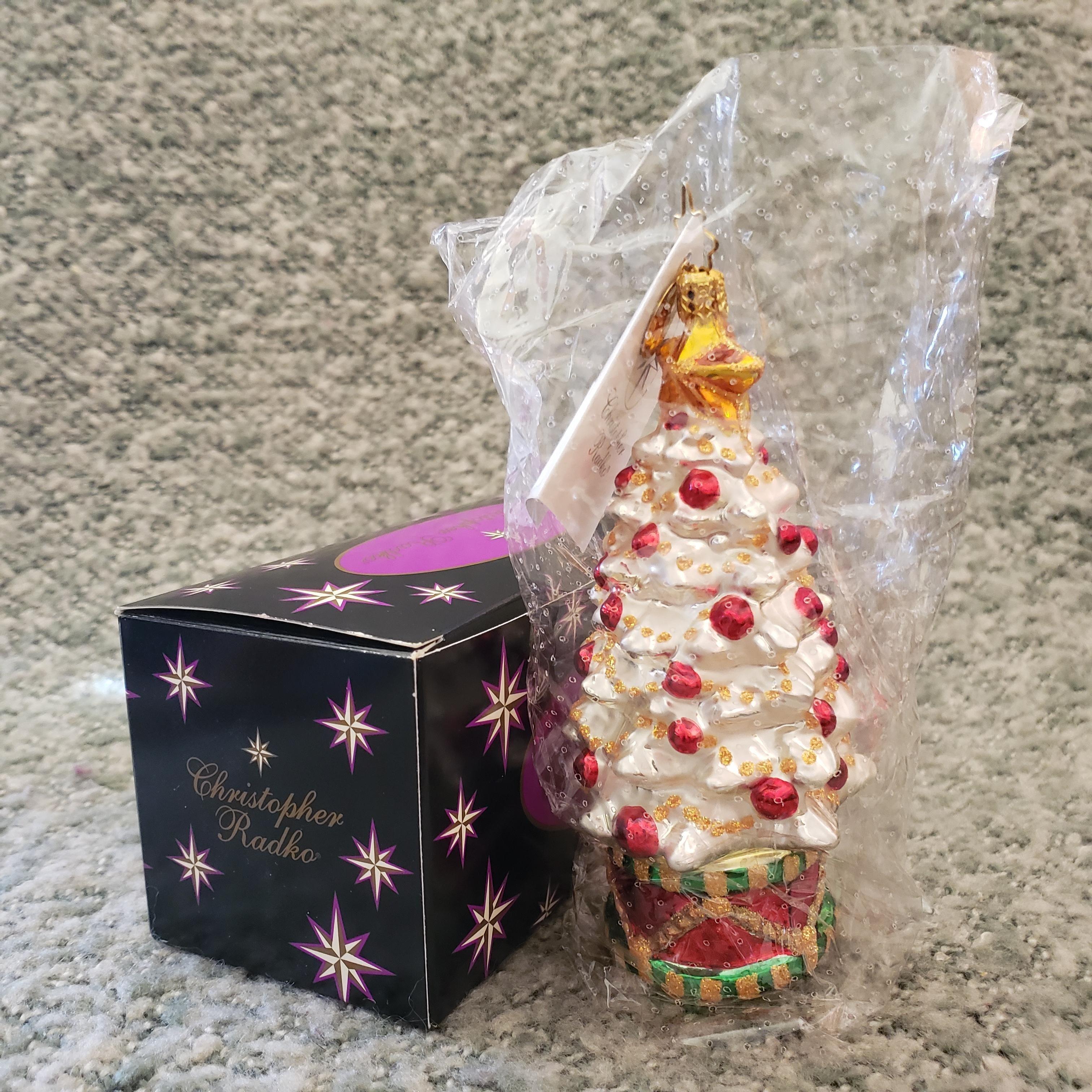 Christopher Radko Ornament RHYTHM and SPRUCE Christmas Tree, Star on ...