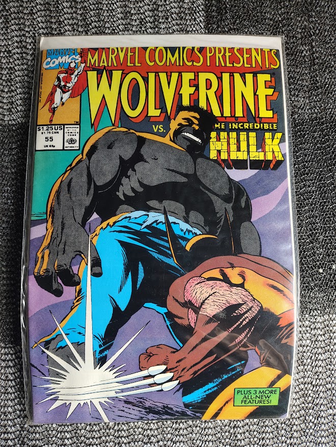 1990 Marvel Presents Wolverine vs Hulk #55 Comics VTG First Print ...