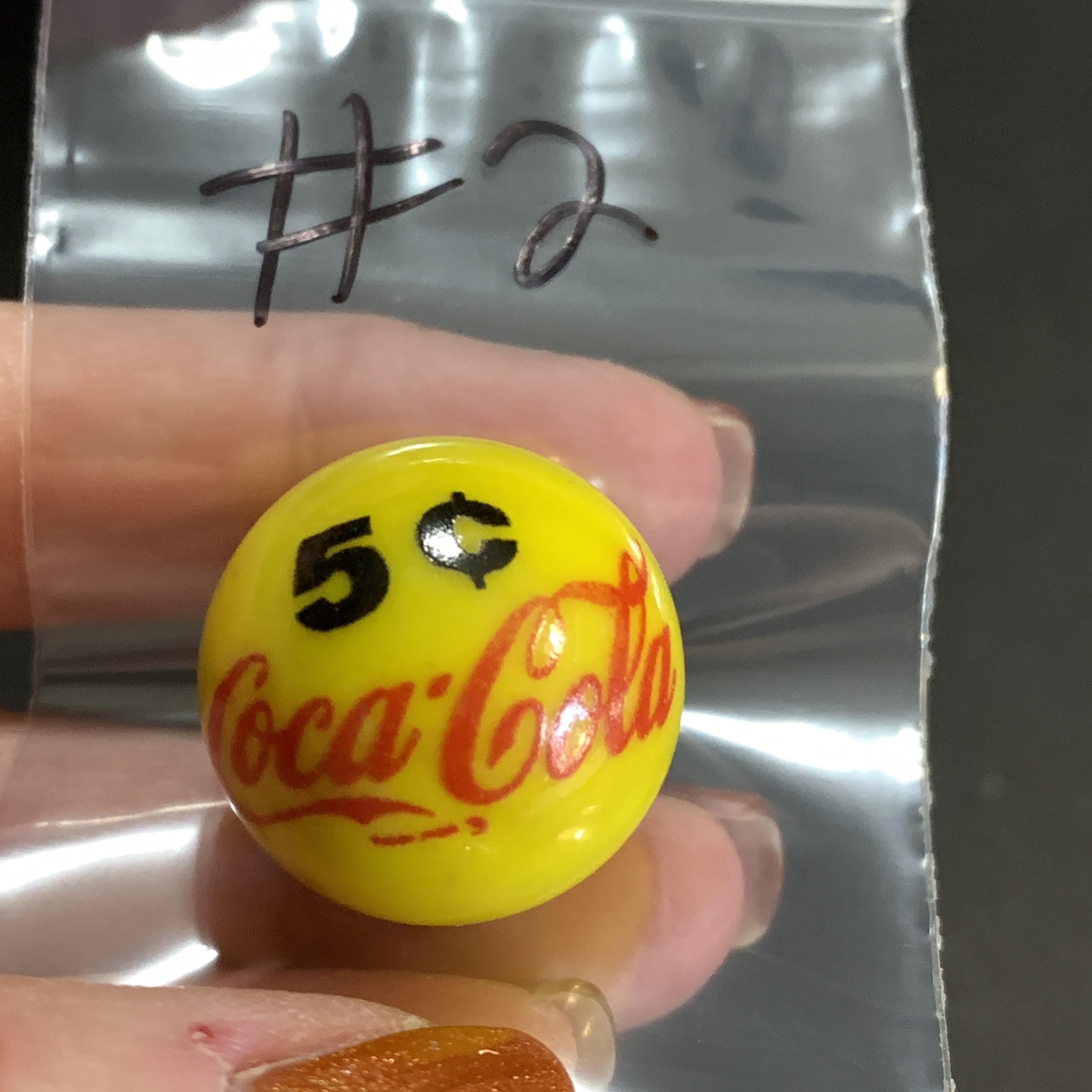 Yellow Coca-Cola Marble #2 Glows!