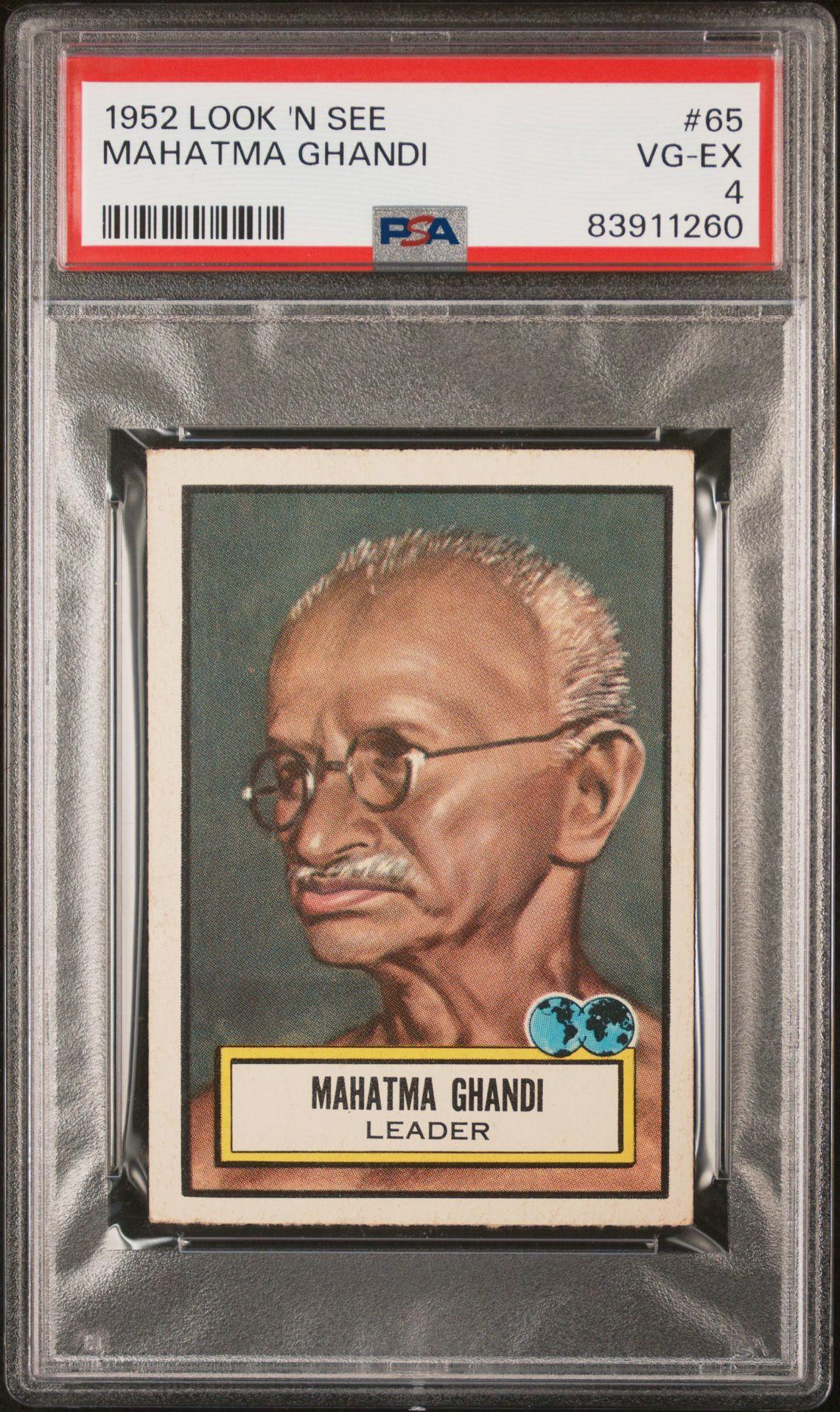 1952 Look 'N See Mahatma Ghandi PSA 4