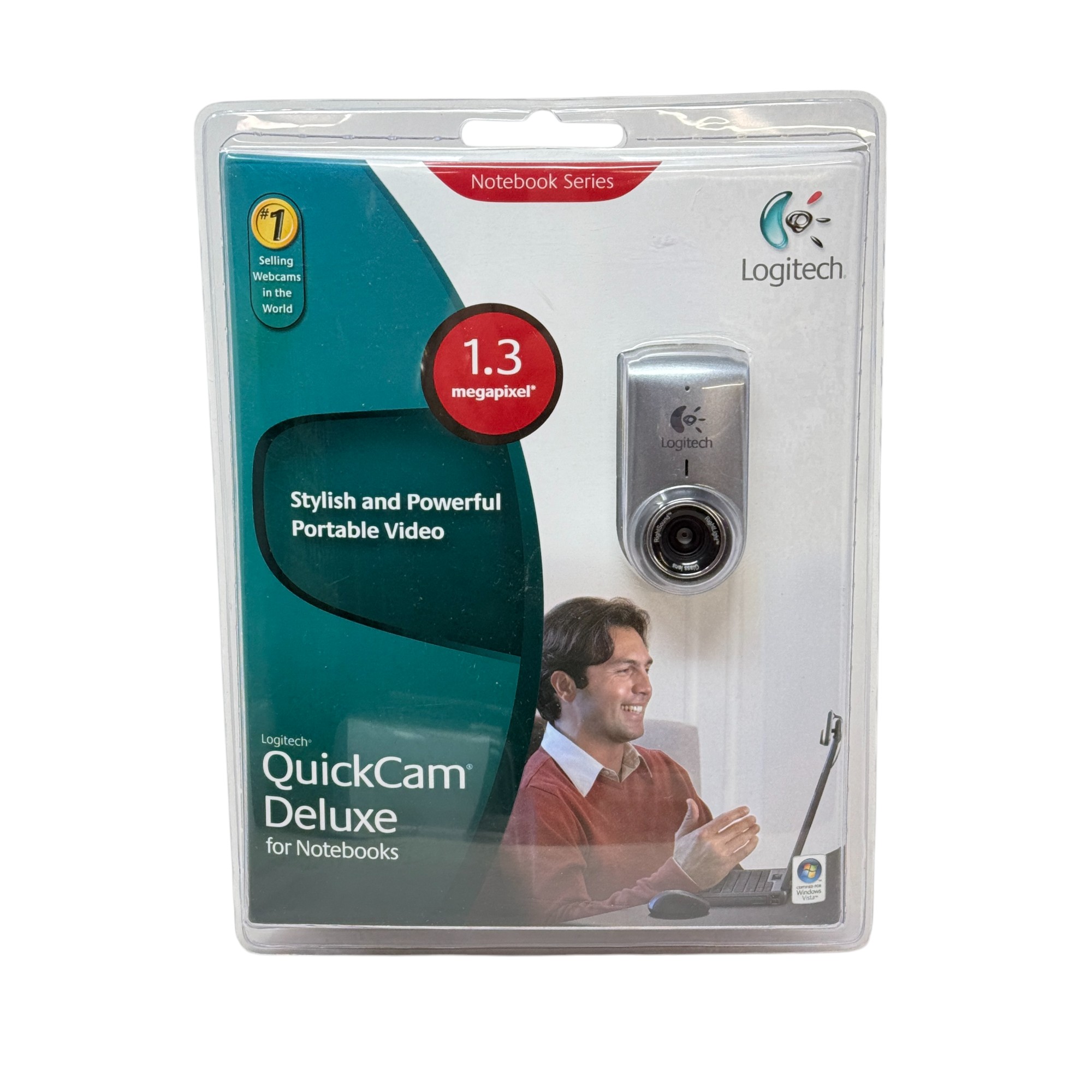 Logitech QuickCam Deluxe For Notebooks New Sealed 2007