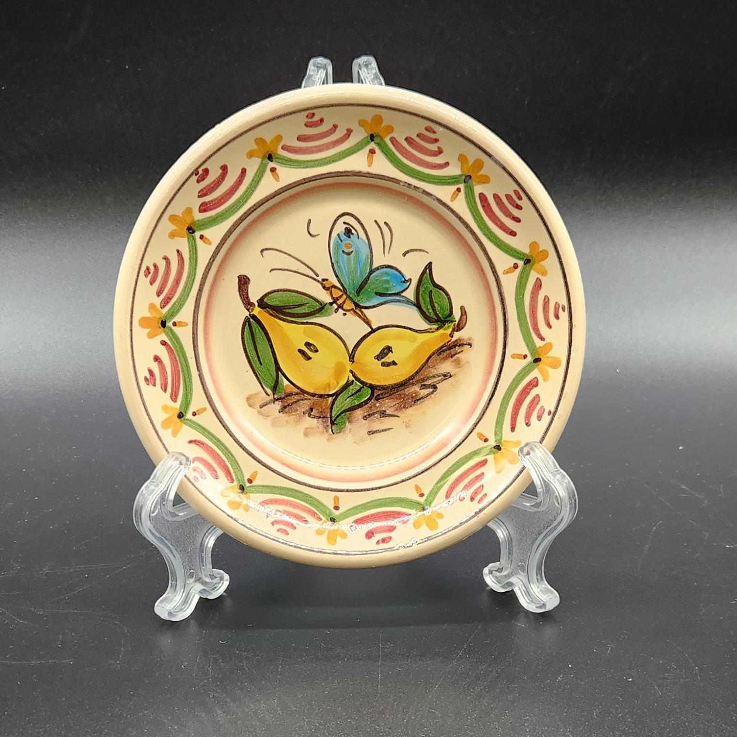 Bonfrate Ciro Grottaglie Italy Pottery Fruit Design Plate