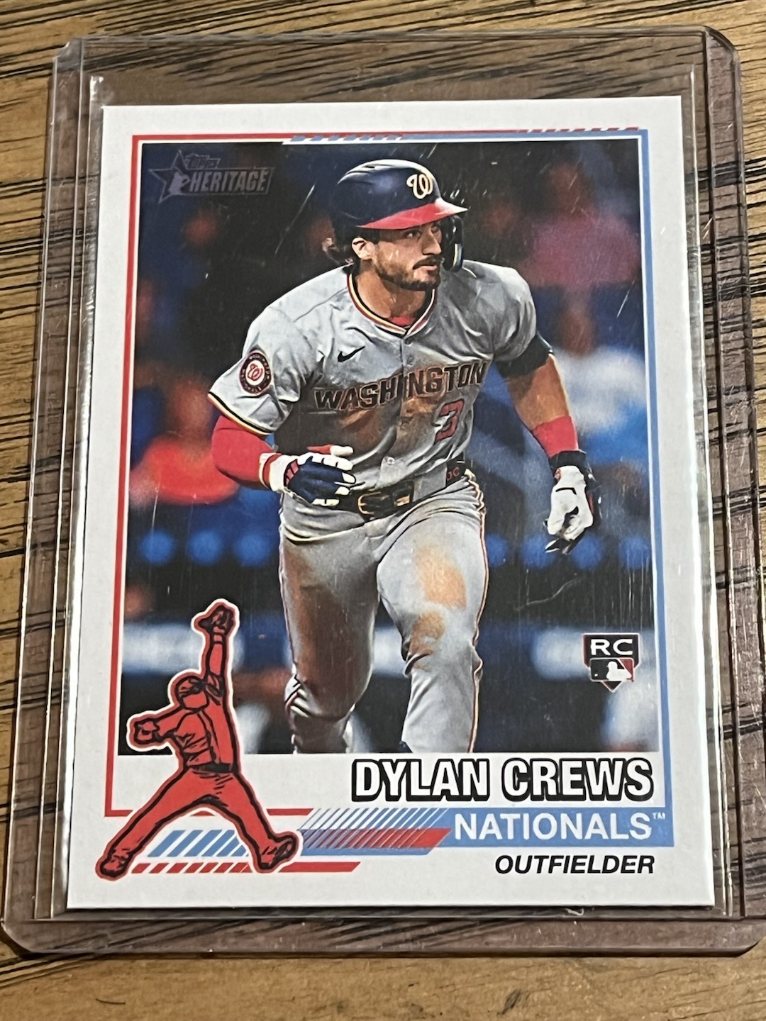 Dylan Crew Topps 2025 Heritage 1976 Redefined Variation Washington ...