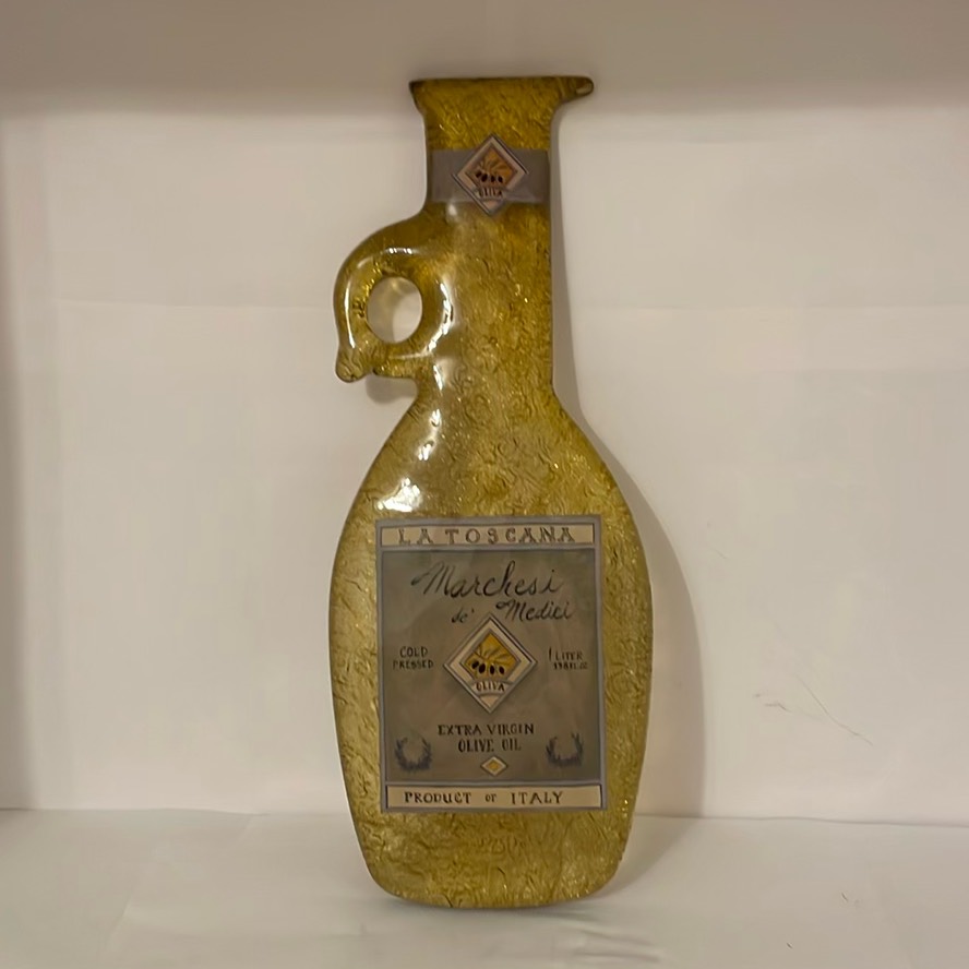 #601 Katharine Gracey Olive Oil Lucite Wall Art