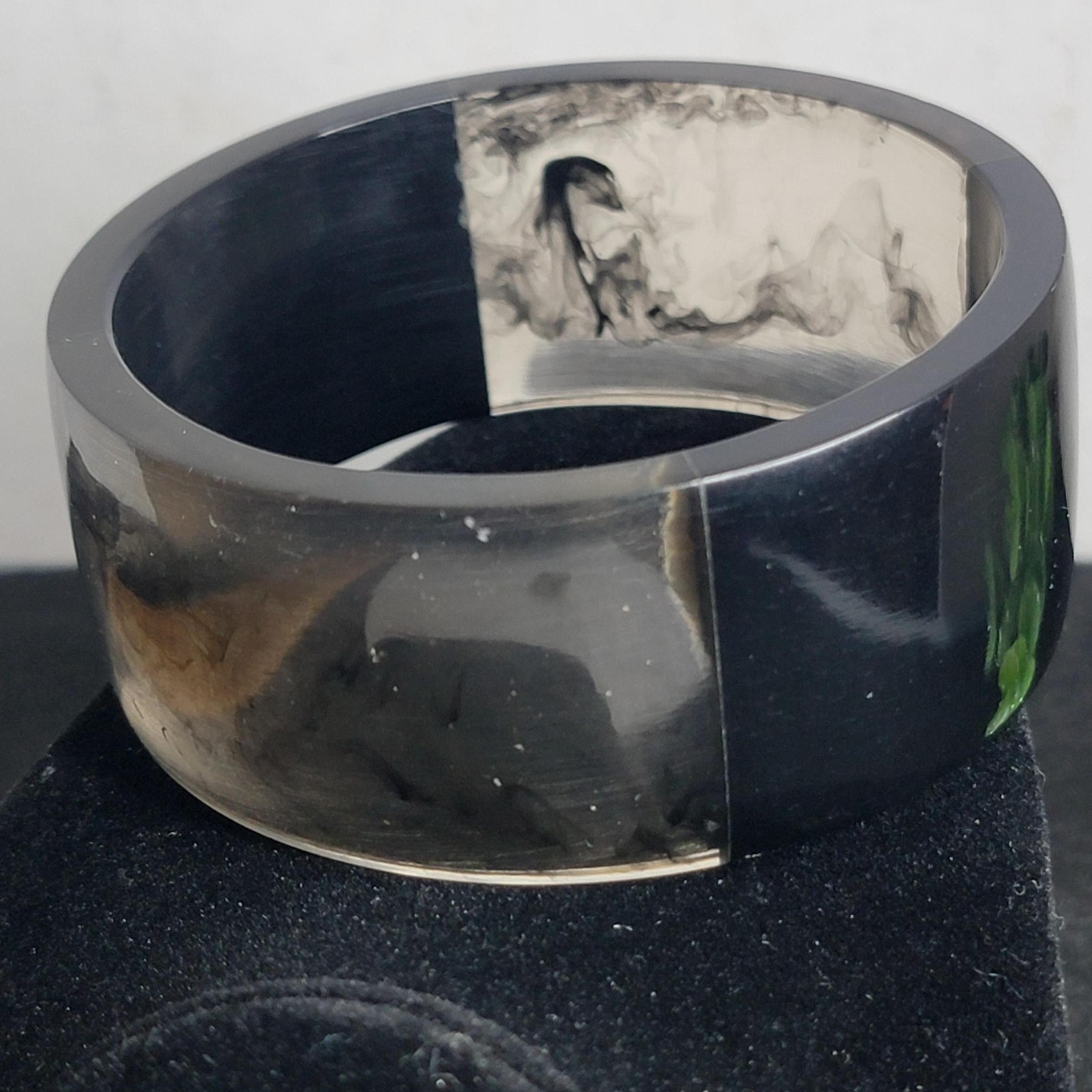 Vintage Smoke Swirl Bangle Bracelet