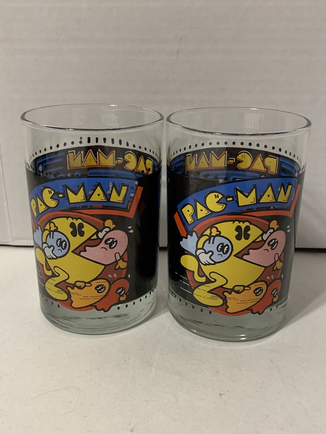 Vintage 1980 Pac-Man Glass Drinking Cups From Arby's Collectors Edition ...