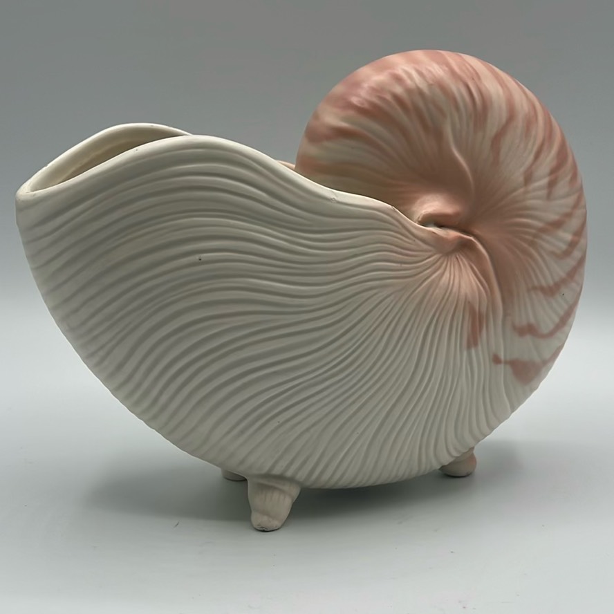 Fitz & Floyd Nautilus Shell Ceramic Planter