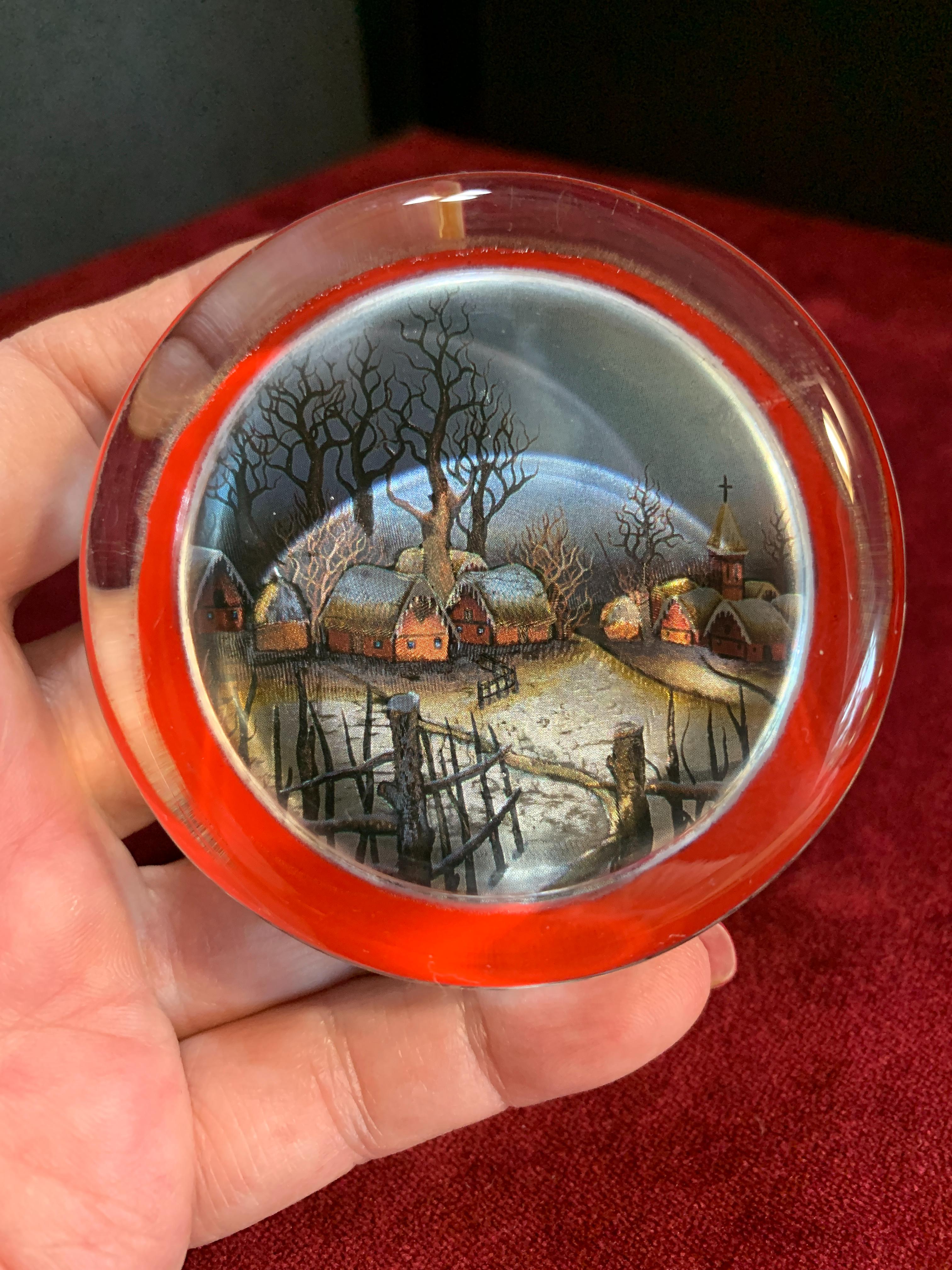 Winter Village Paperweight