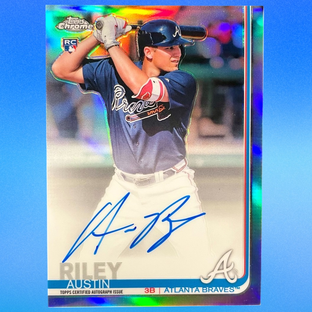 Austin Riley RC Auto 67/499 - 2019 Topps Chrome - Atlanta Braves